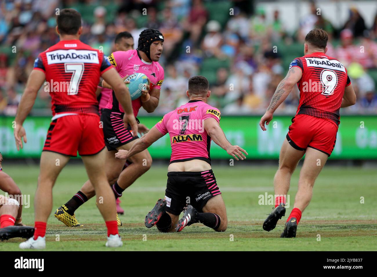 Nathan Cleary of the Panthers during the Quarter Finals of the NRL ...