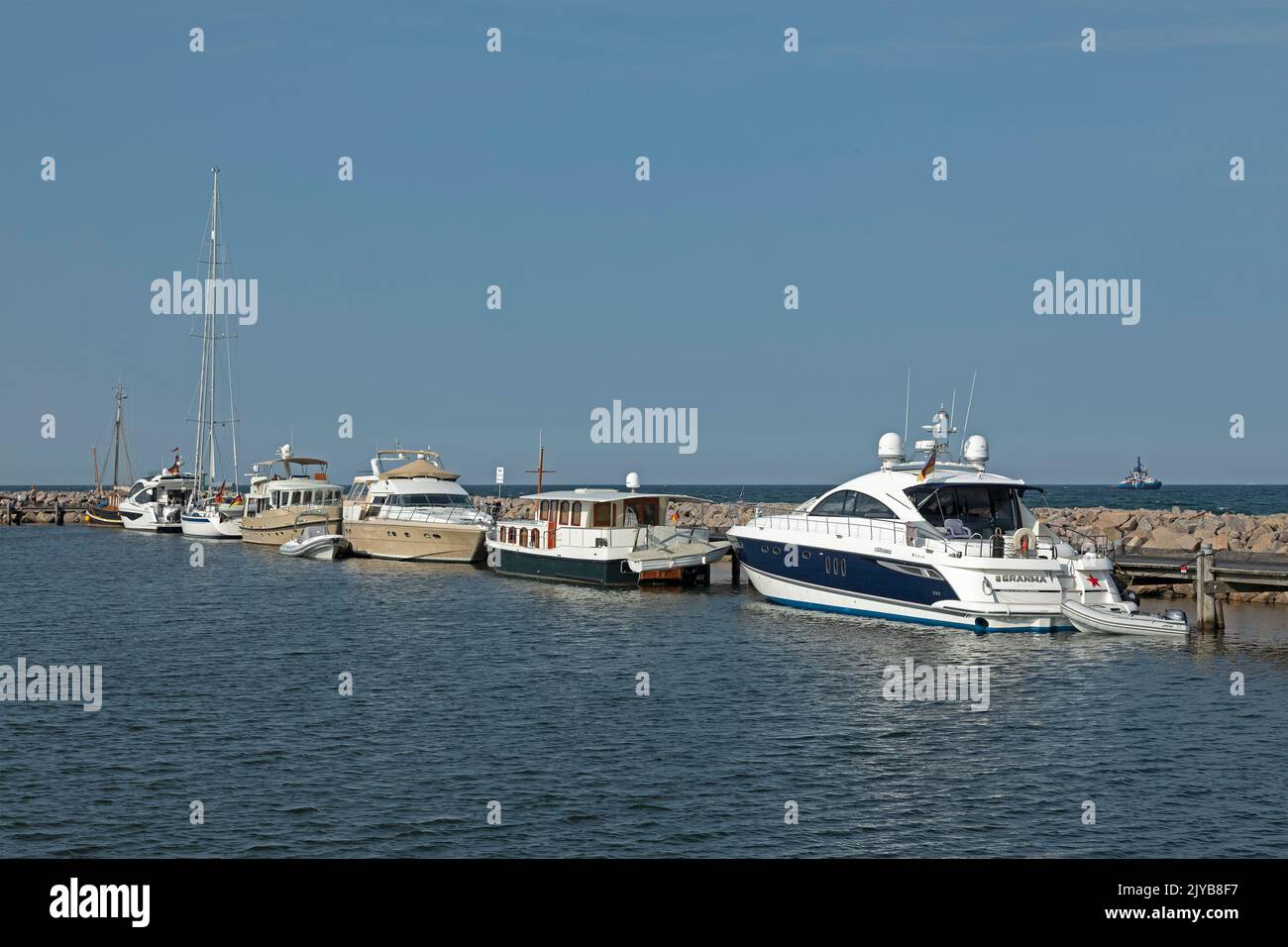 marina, Kühlungsborn, Mecklenburg-West Pomerania, Germany Stock Photo ...