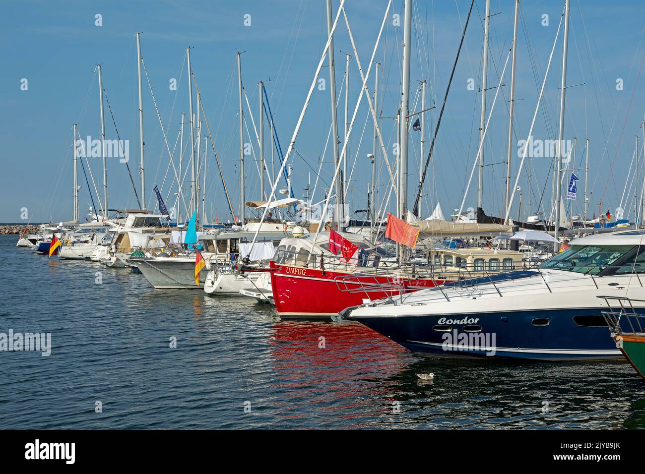 marina, Kühlungsborn, Mecklenburg-West Pomerania, Germany Stock Photo ...