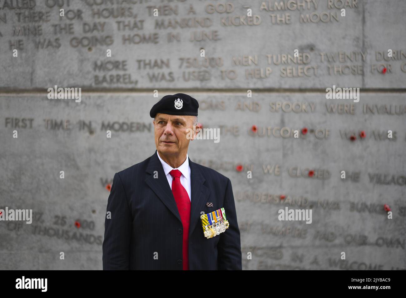 Retired Regimental Sergeant Major of the Army Peter Rosemond at the ...