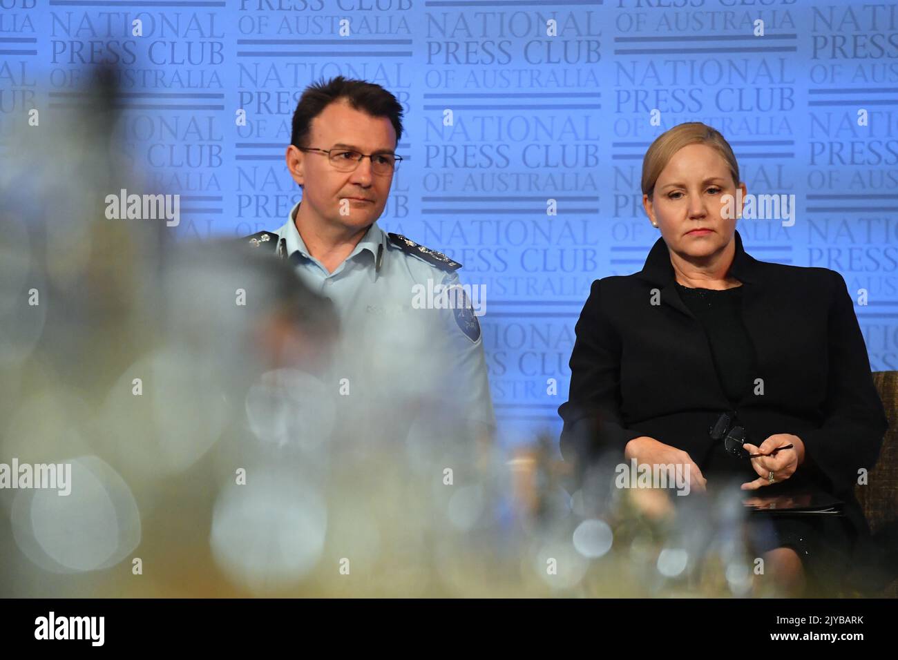 Australian Federal Police (AFP) Commissioner Reece Kershaw and ...