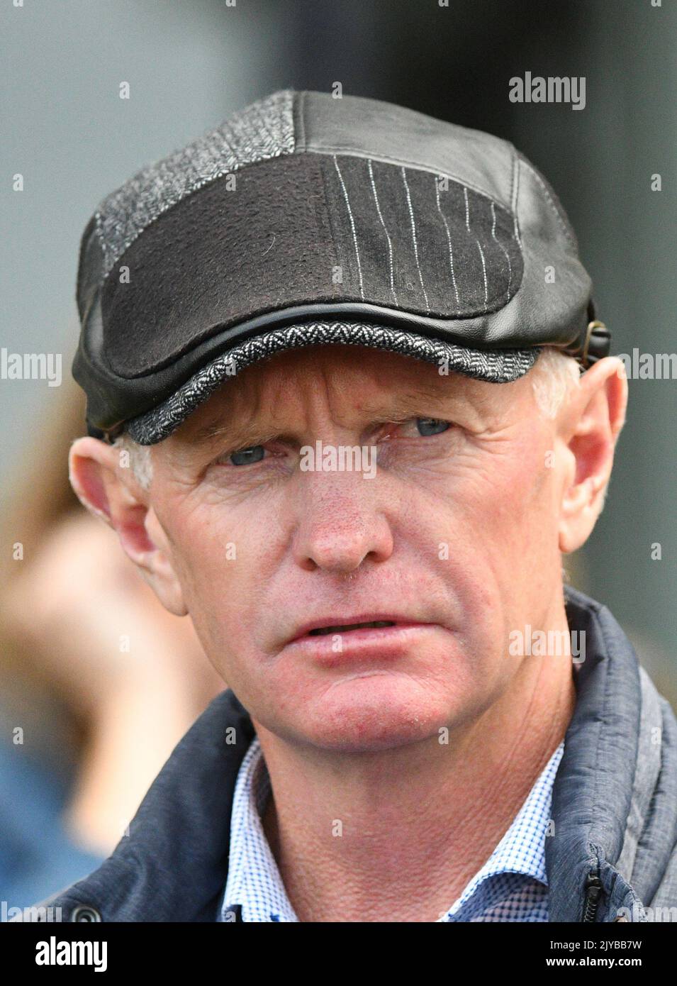 Trainer Phillip Stokes is seen after Selica won race 2, the Clanbrooke ...