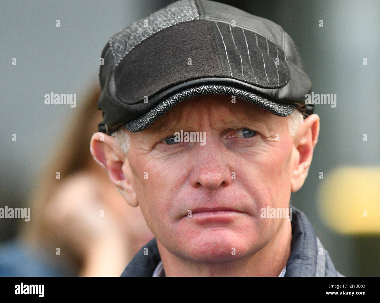 Trainer Phillip Stokes is seen after Selica won race 2, the Clanbrooke ...