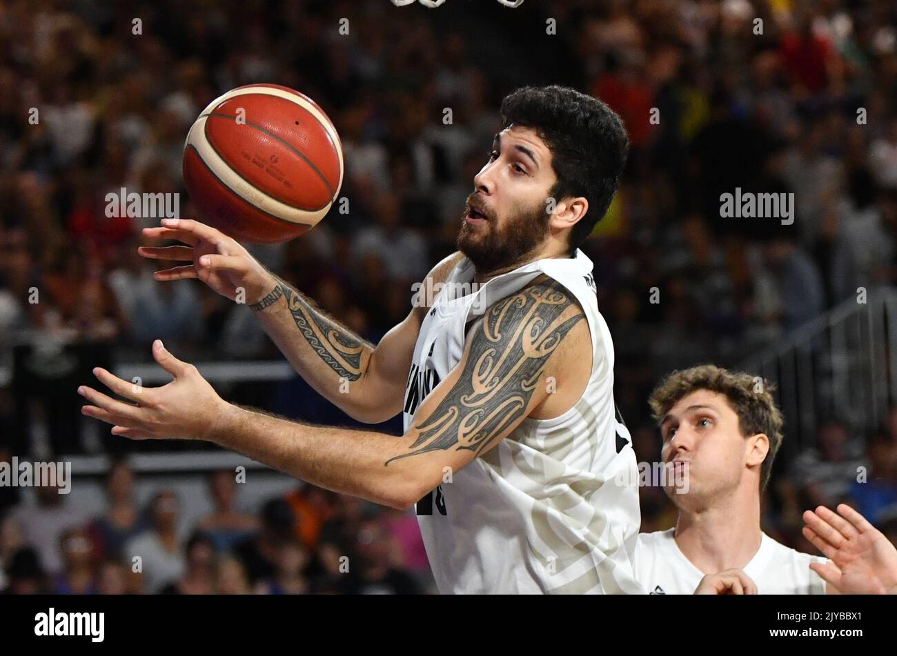 Tohi Smith-Milner of the Tall Blacks in action during the 2021 FIBA ...