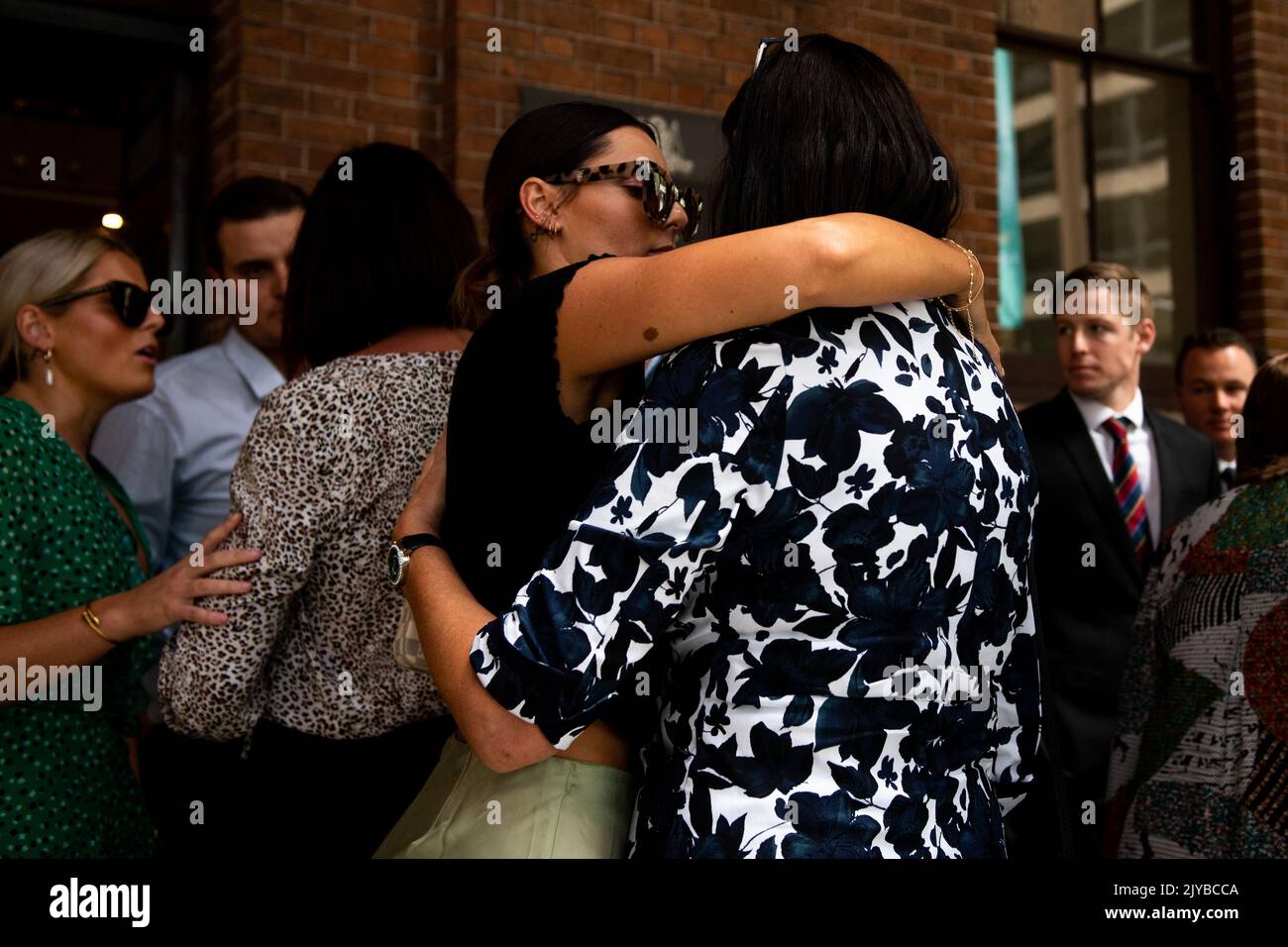 Family members of Michele Lord react outside the NSW Supreme Court in ...