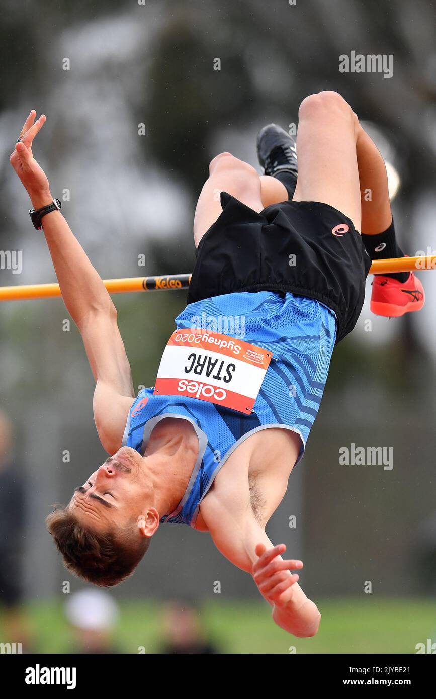 Brandon Starc in the Men's High Jump during the 2020 Sydney Track ...