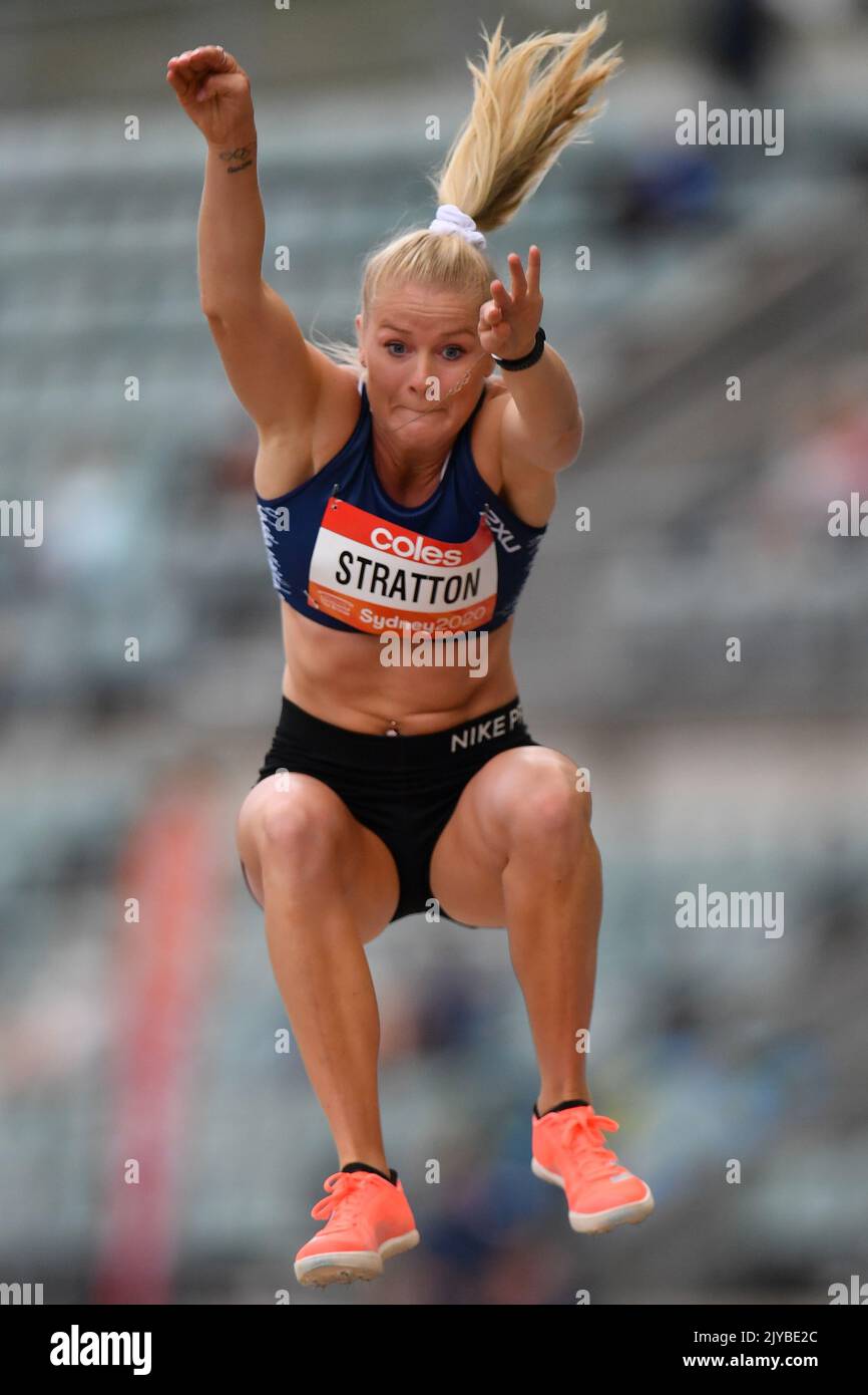 Brooke Stratton in the Women's Long Jump during theSydney Track Classic annual outdoortrackand ...