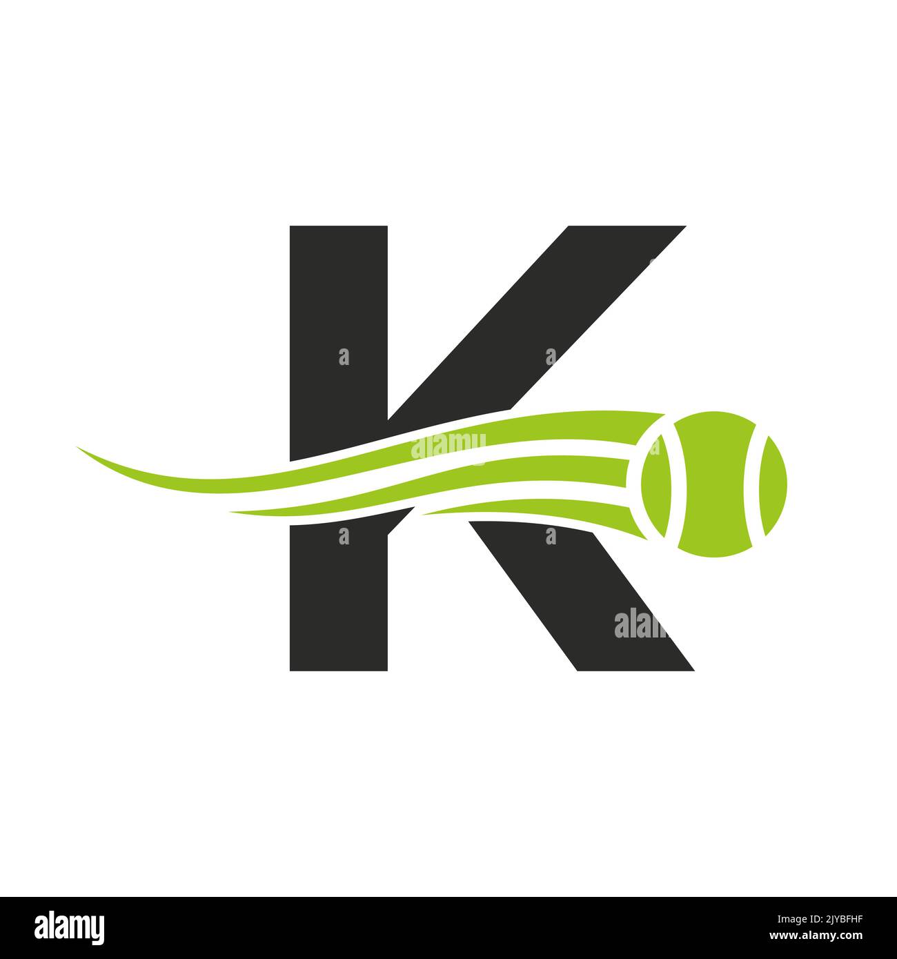 Letter K Tennis Club Logo Design Template. Tennis Sport Academy, Club ...