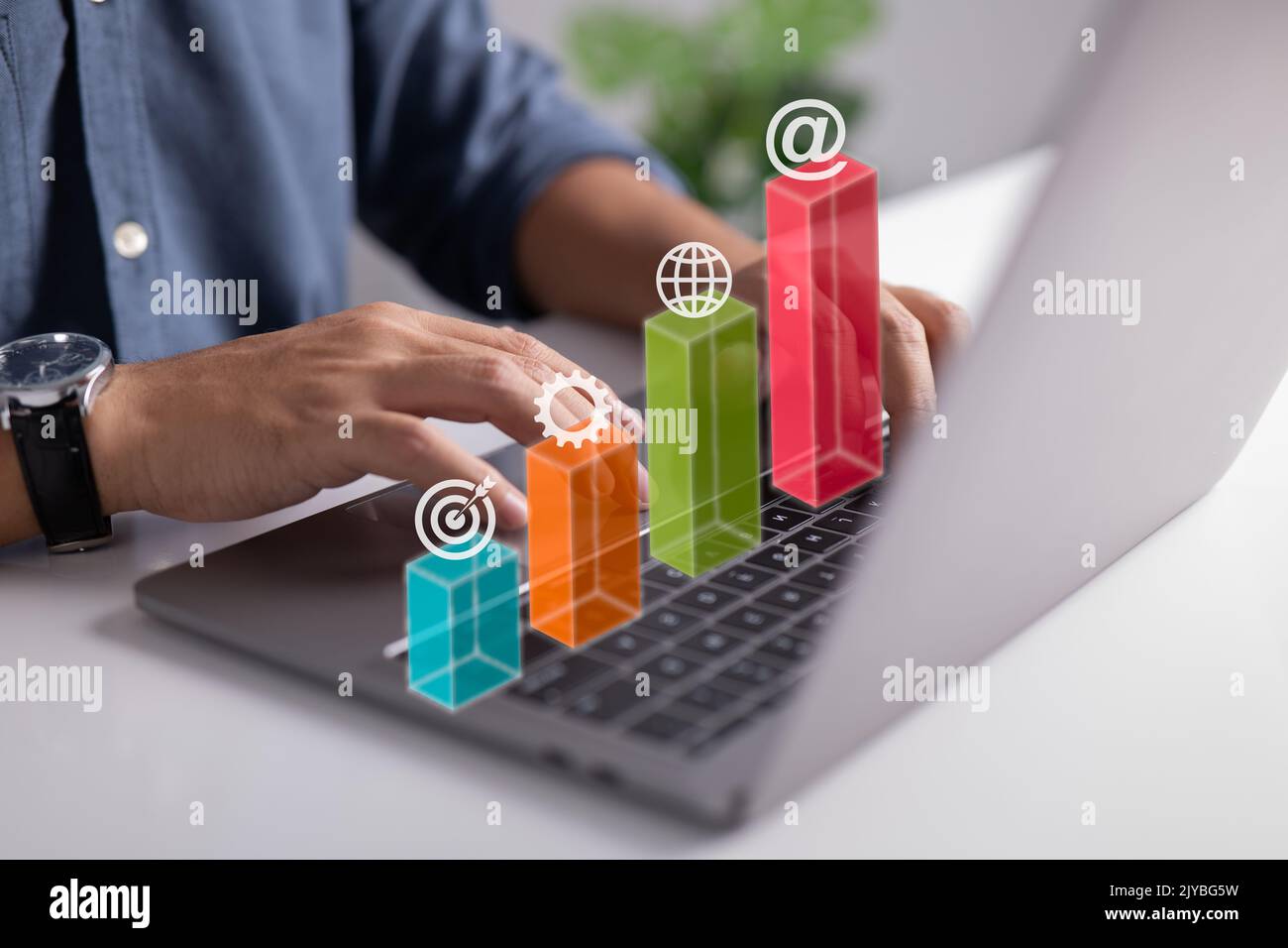 Statistical Business Graph Diagram. Achievements and missions Smart ...