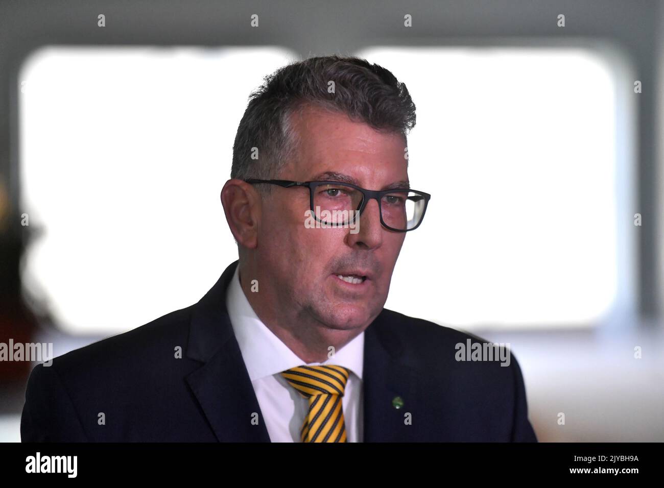 Minister for Resources Keith Pitt at a press conference at Parliament ...