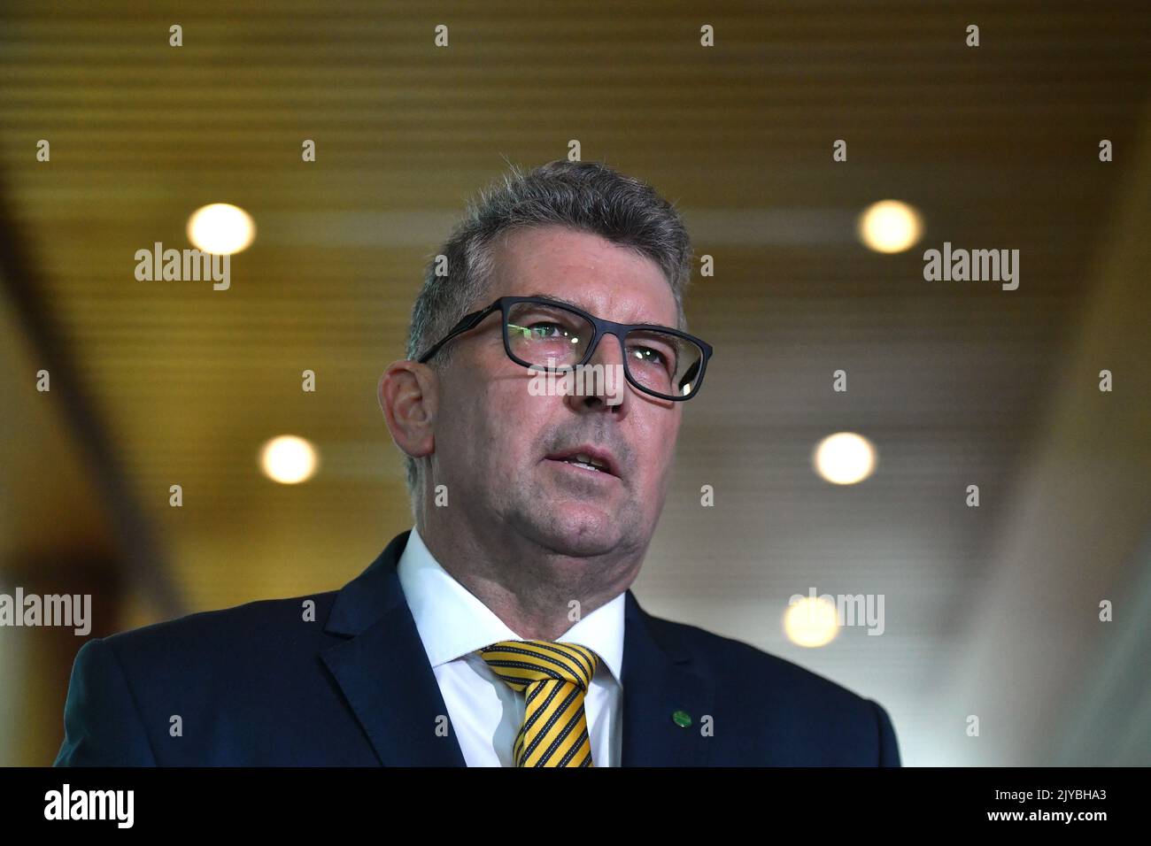 Minister for Resources Keith Pitt at a press conference at Parliament ...