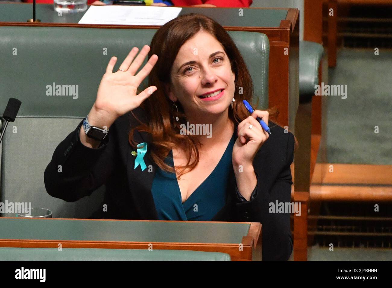 Labor Member for Lilley Anika Wells during Question Time in the House ...