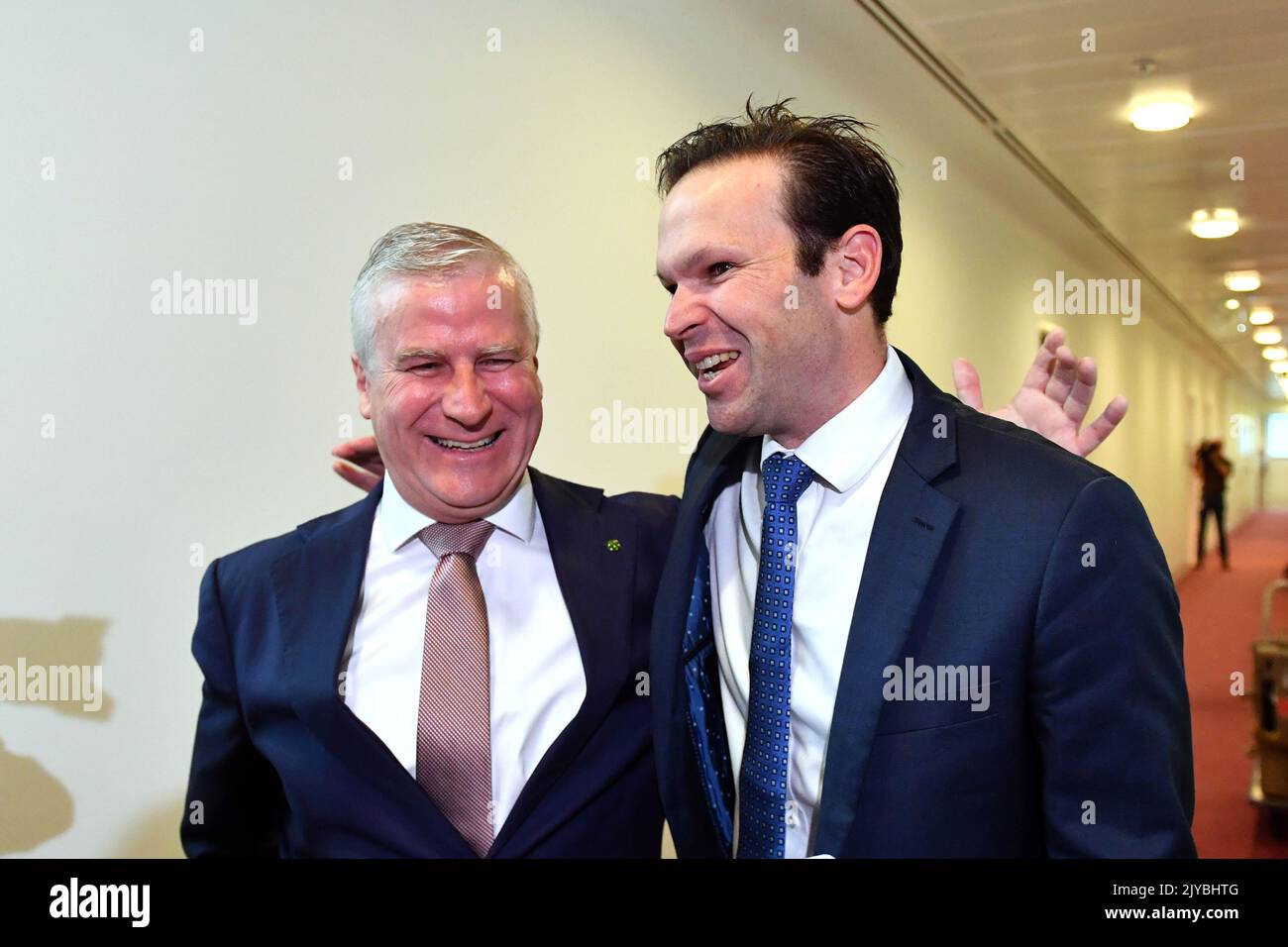 Deputy Prime Minister Michael McCormack and Nationals Senator Matt ...