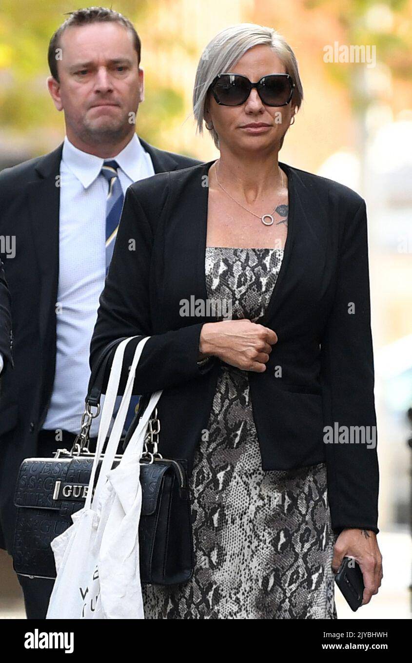 Rebecca Horton arrives at the Supreme Court in Sydney, Wednesday ...