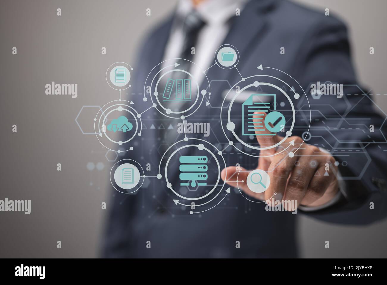 Document management concept virtual hi-res stock photography and images - Alamy