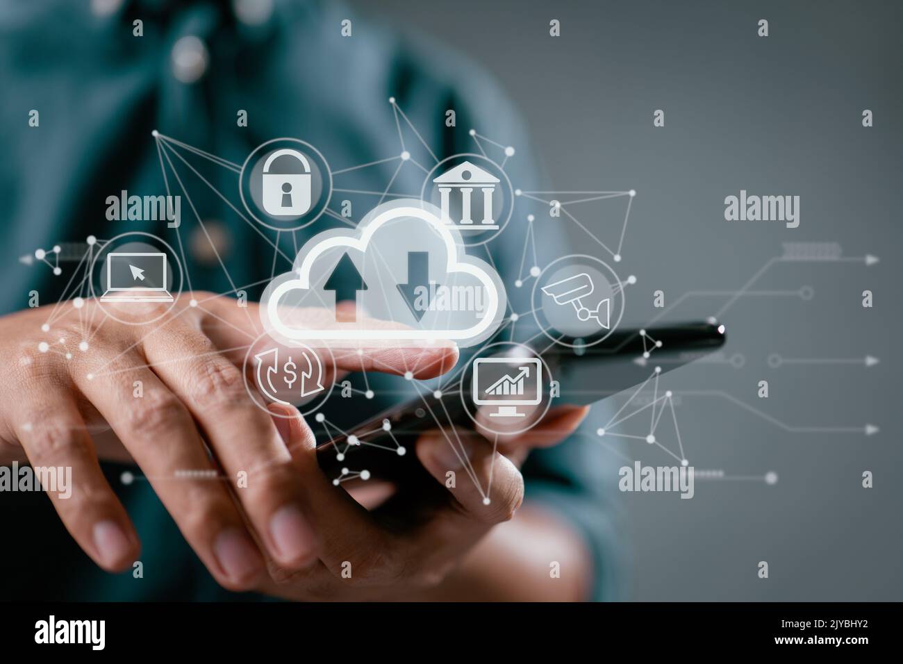 Cloud computing diagram hi-res stock photography and images - Alamy