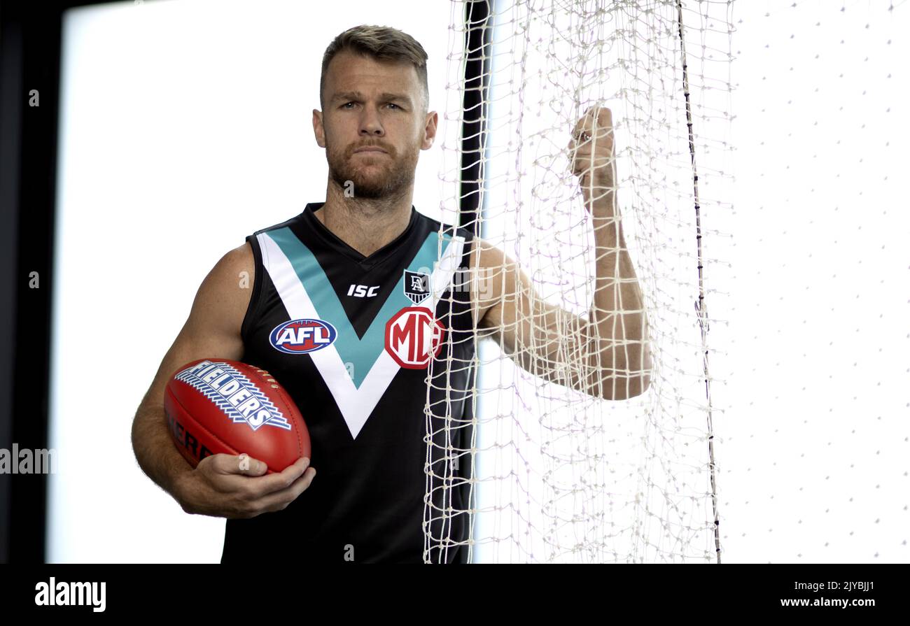 AFL Port Adelaide Player Robbie Gray poses for a portrait at the Port ...