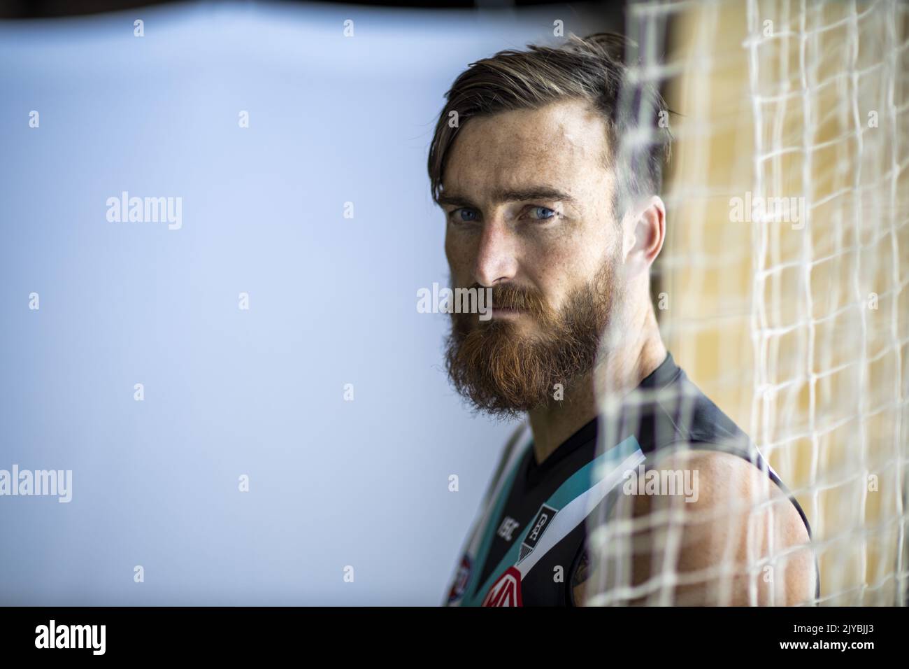 AFL Port Adelaide Player Charlie Dixon poses for a portrait at the Port ...
