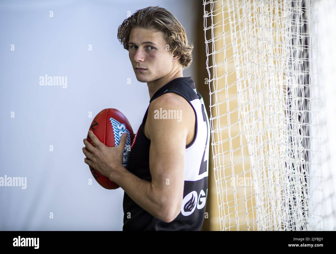AFL Port Adelaide Player Xavier Duursma poses for a portrait at the ...