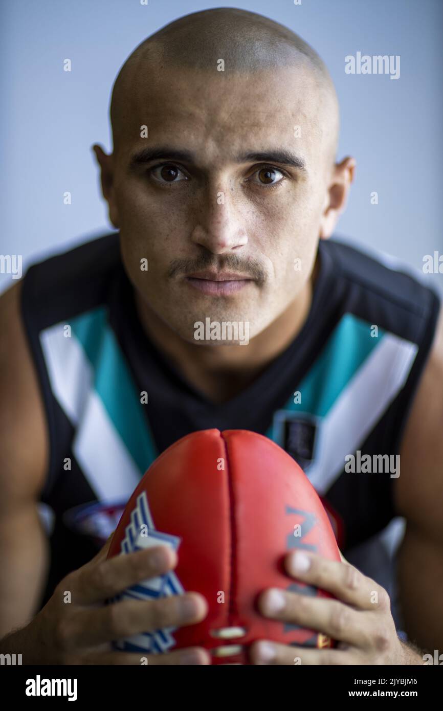 AFL Port Adelaide Player Sam Powell-Pepper poses for a portrait at the ...