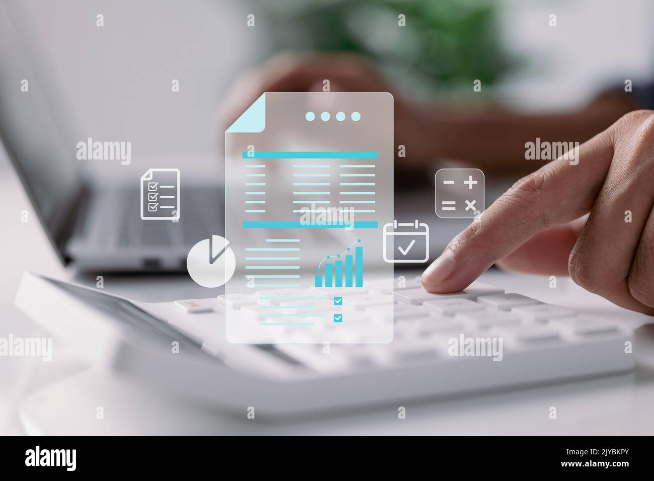 Financial reports, statements. Accounting report, digital accounting ...