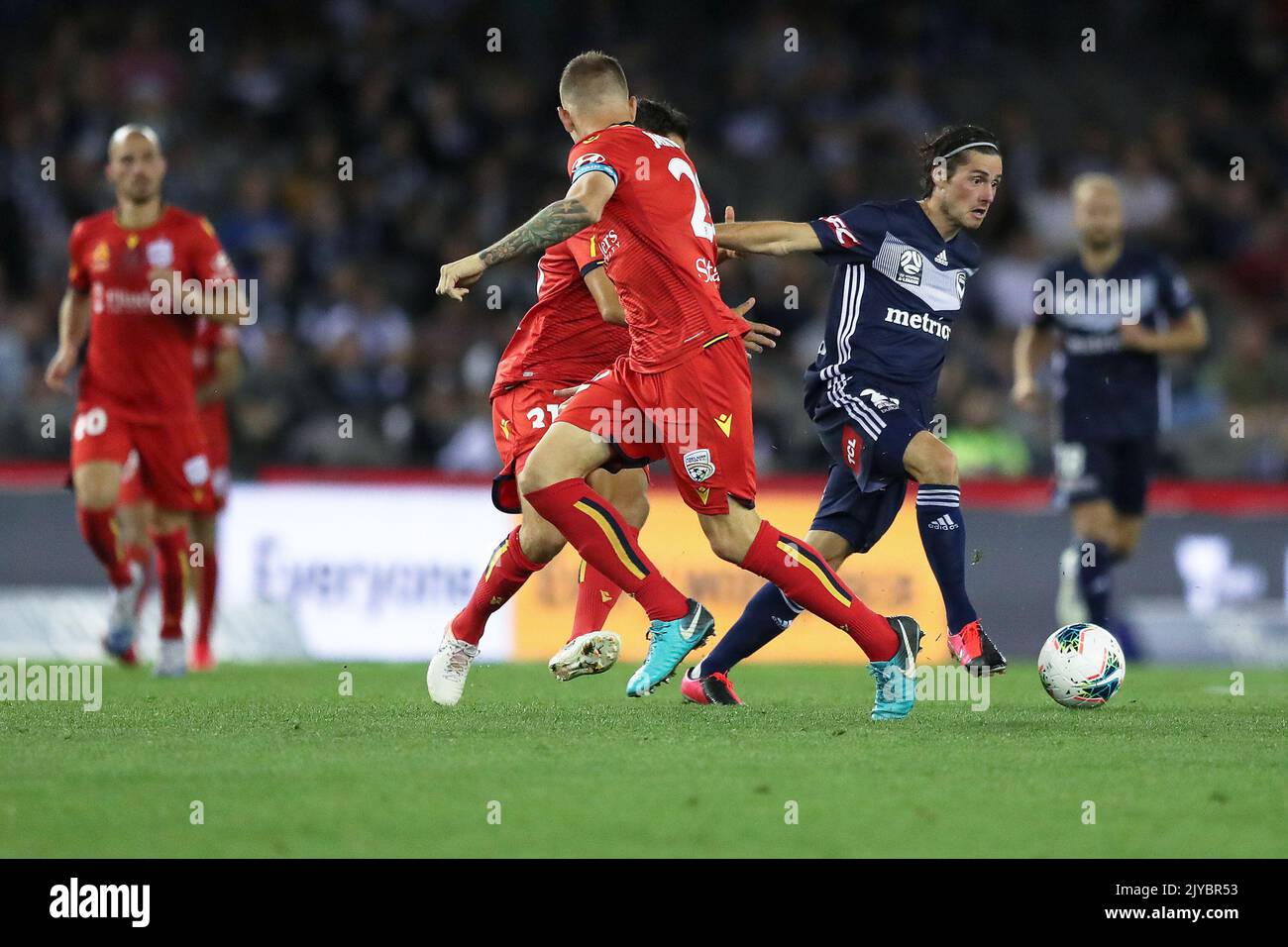 Marco Rojas of Melbourne Victory during the Round 21 A-League match ...