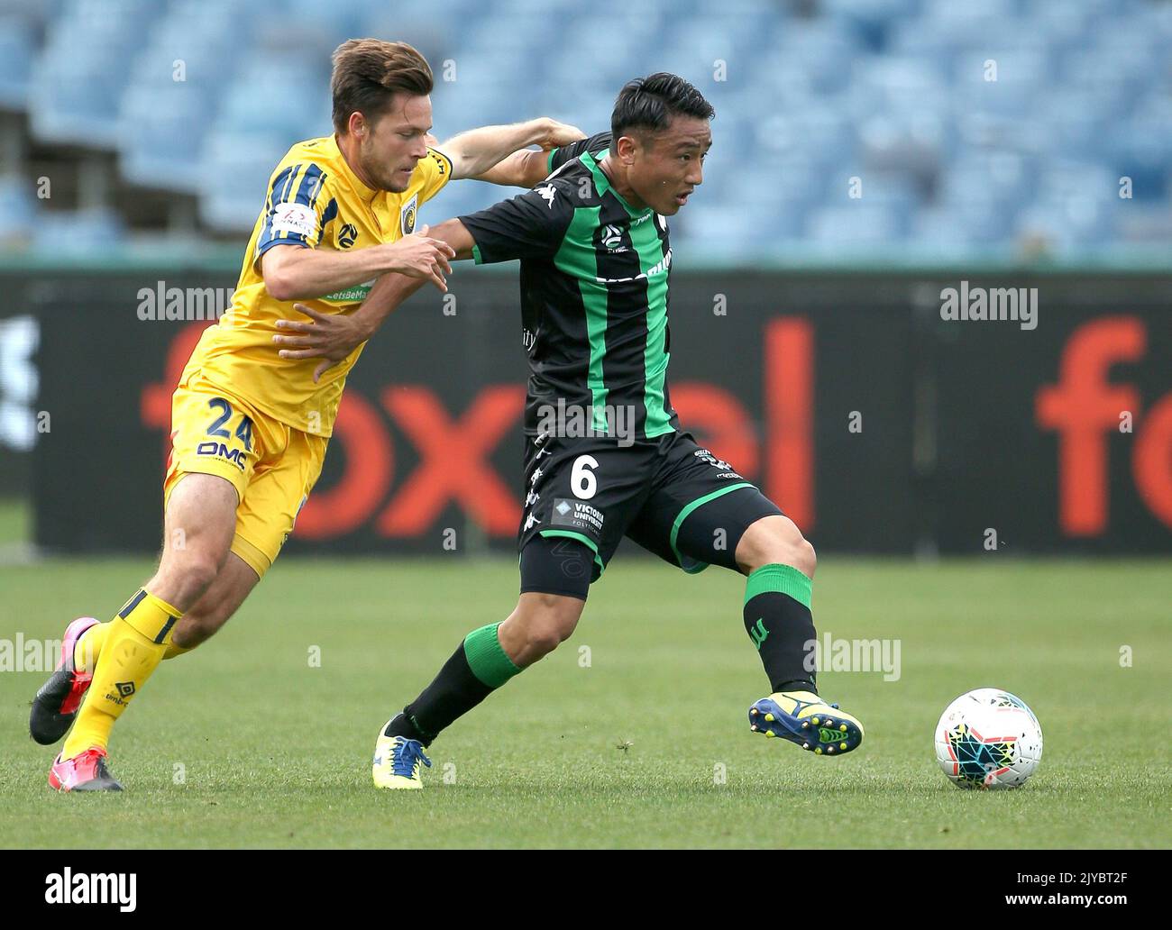 Tomoki Imai of Western United in action during the Round 21 A-League ...