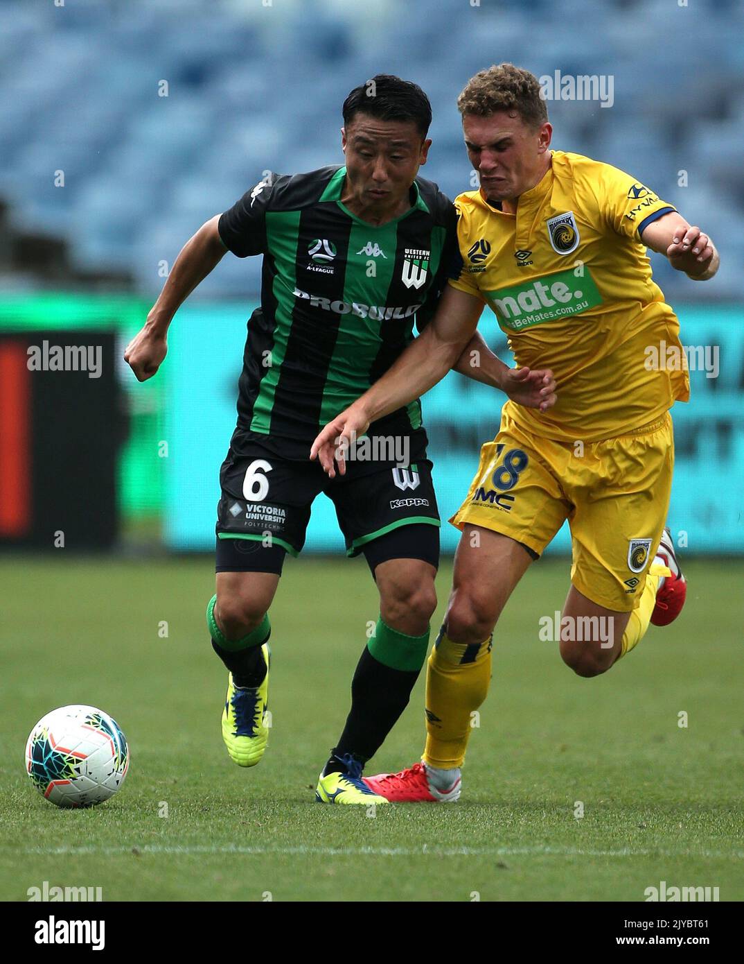 Tomoki Imai of Western United in action during the Round 21 A-League ...