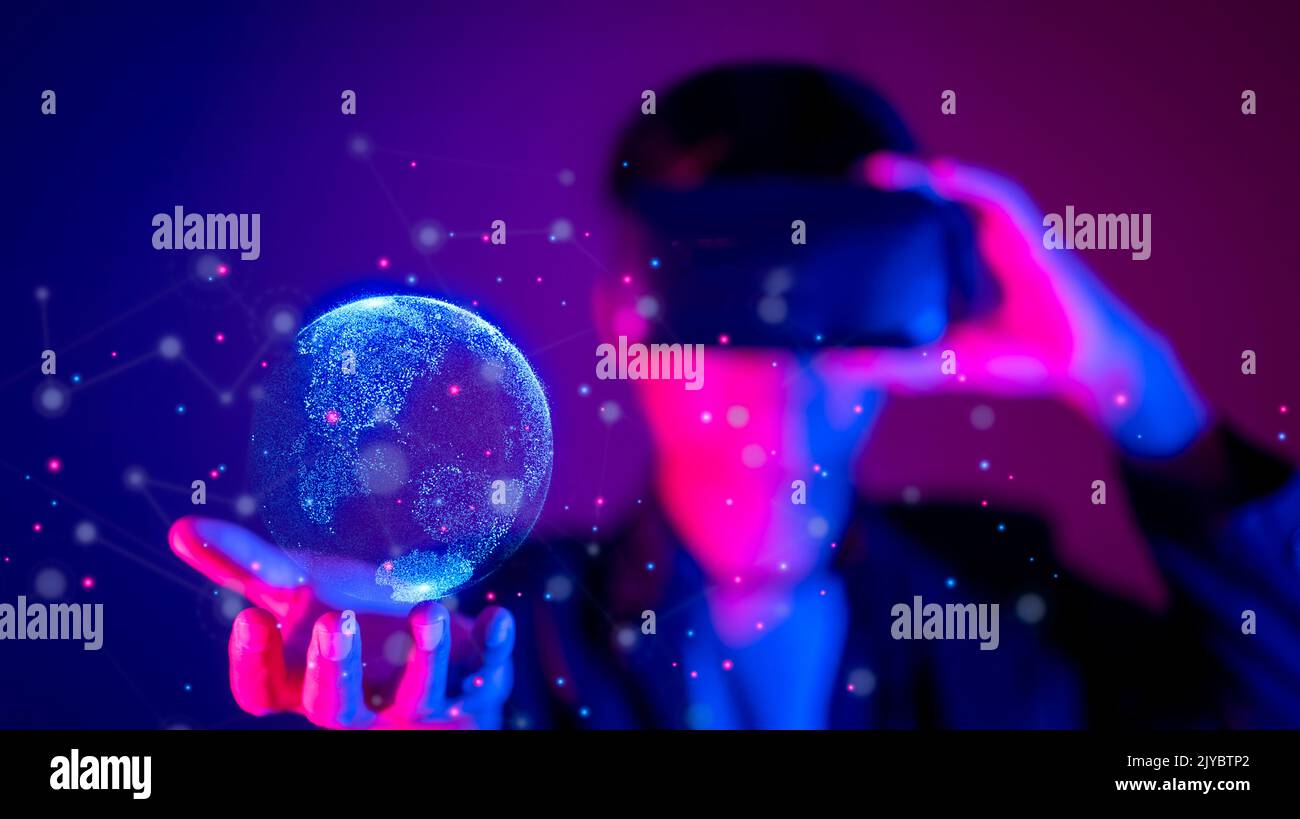 Metaverse digital data of future and technology, the Internet and big ...