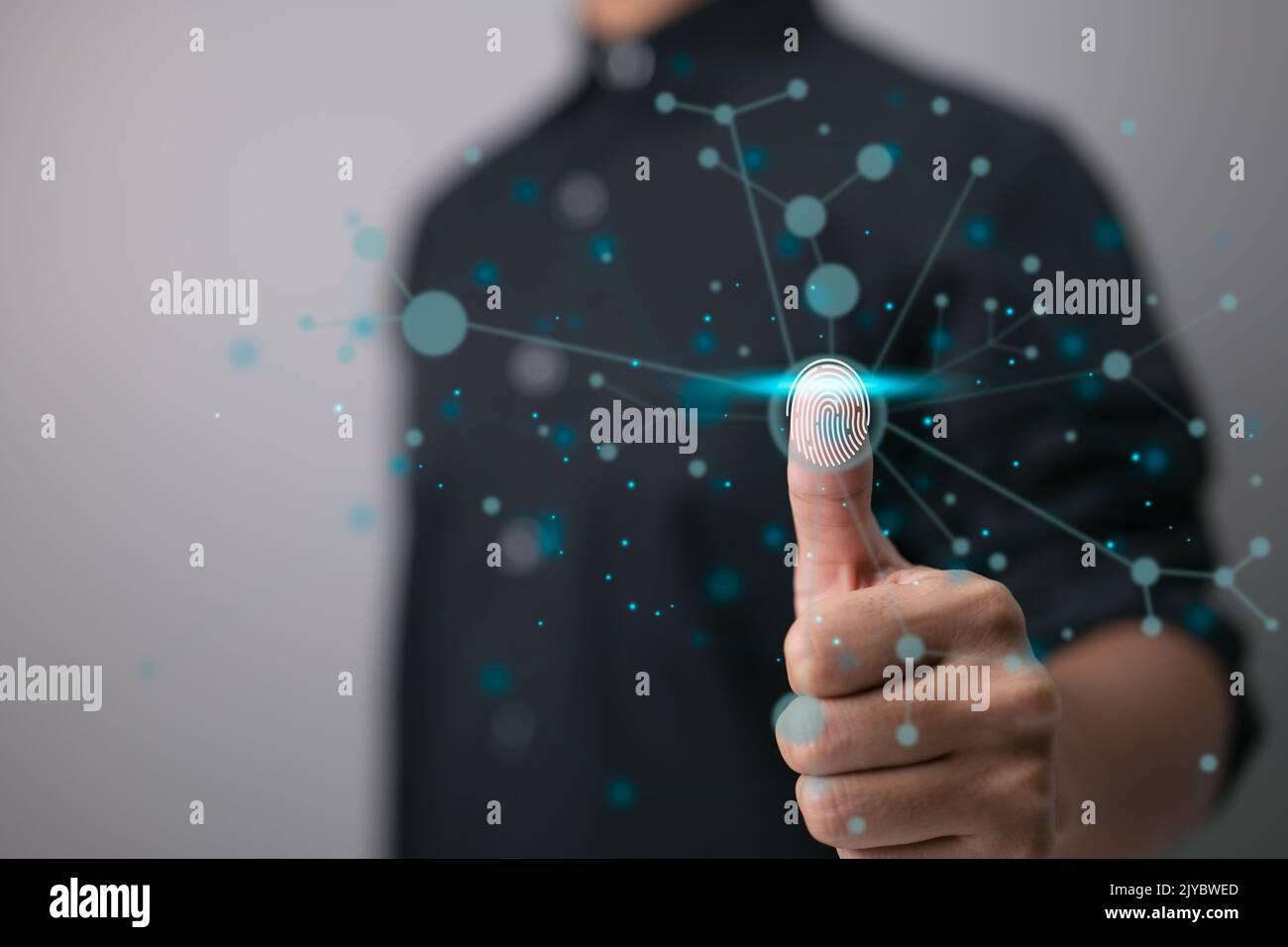 The use of fingerprint scanning technology allows a businessperson to ...