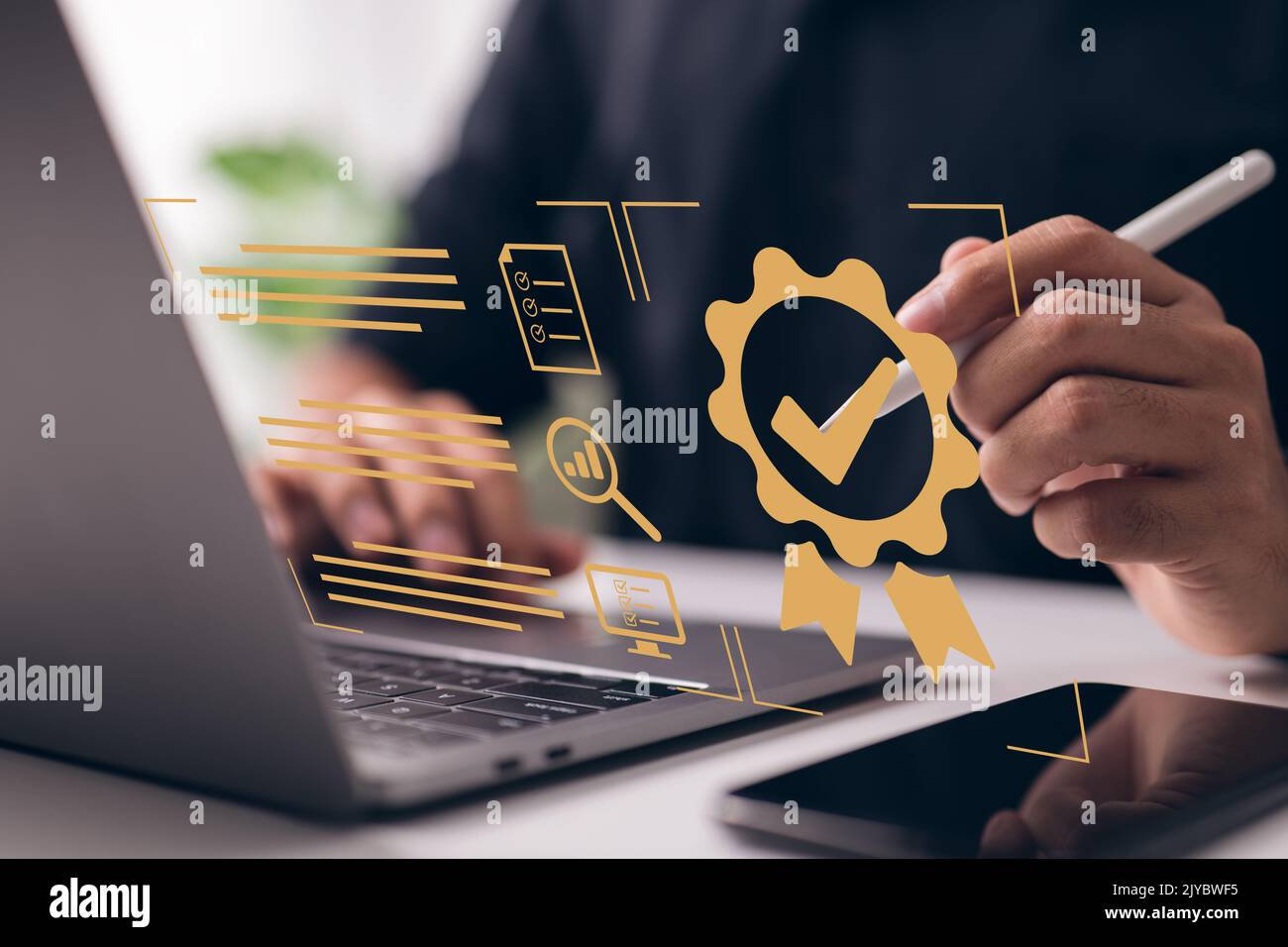 This is what a businessman looks like while working: he has the sign of ...