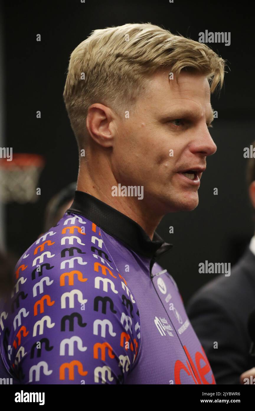 Nick Riewoldt at the St Kilda Football club where he is also preparing ...