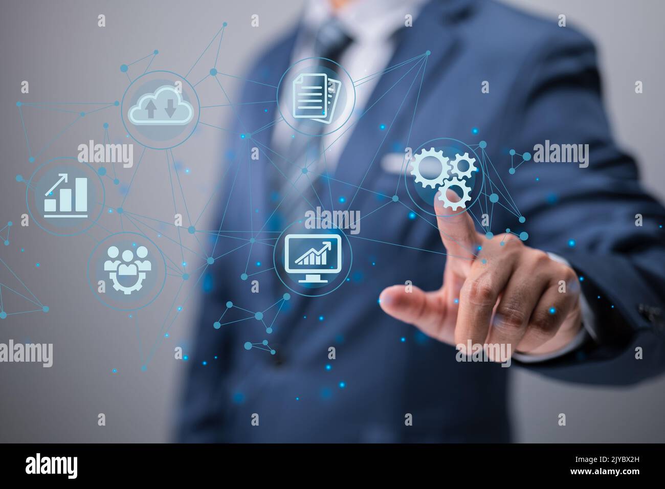 Business concept of automation software technology process system Stock ...