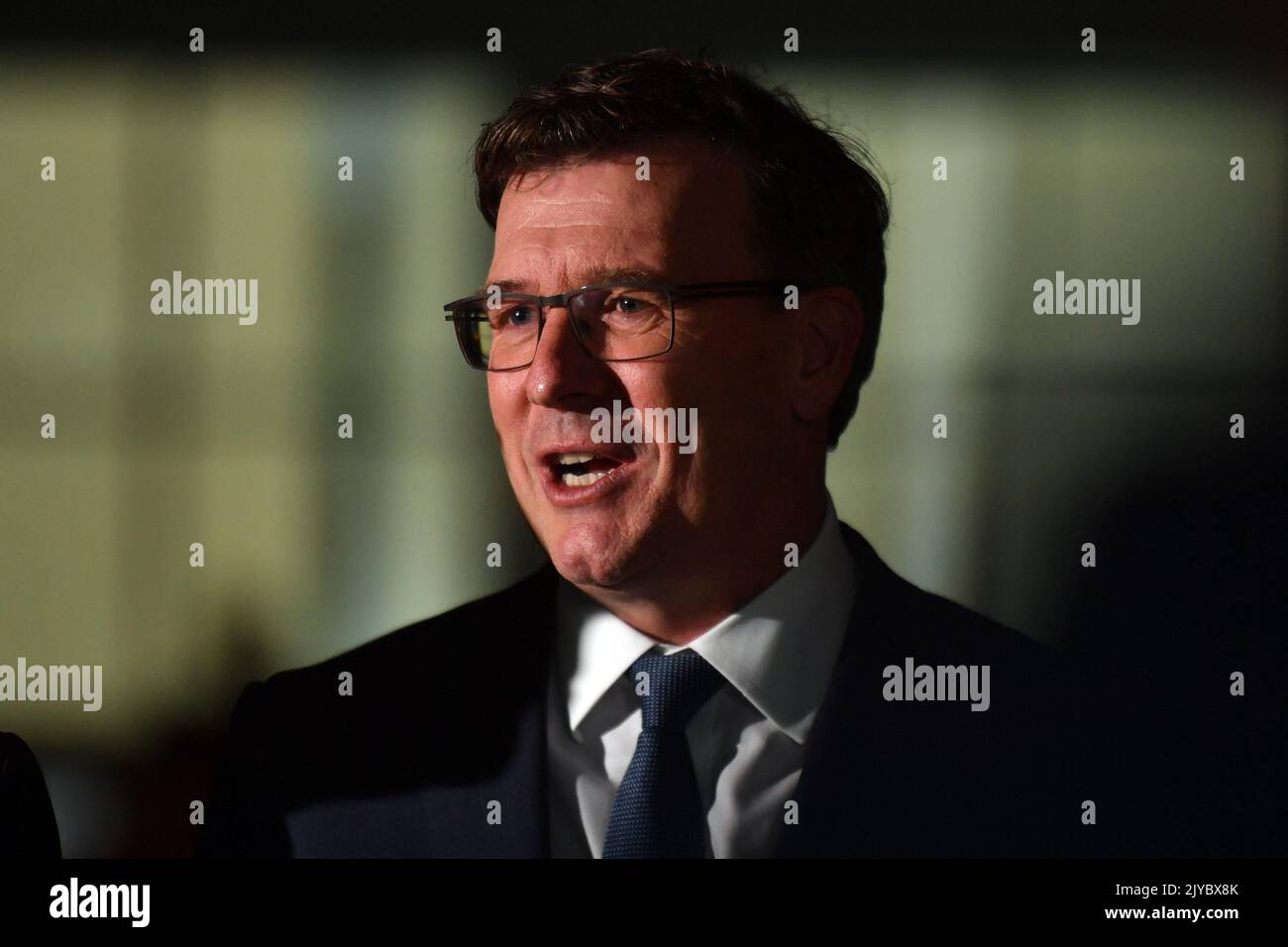 Minister for Cities Alan Tudge at a press conference at Parliament ...