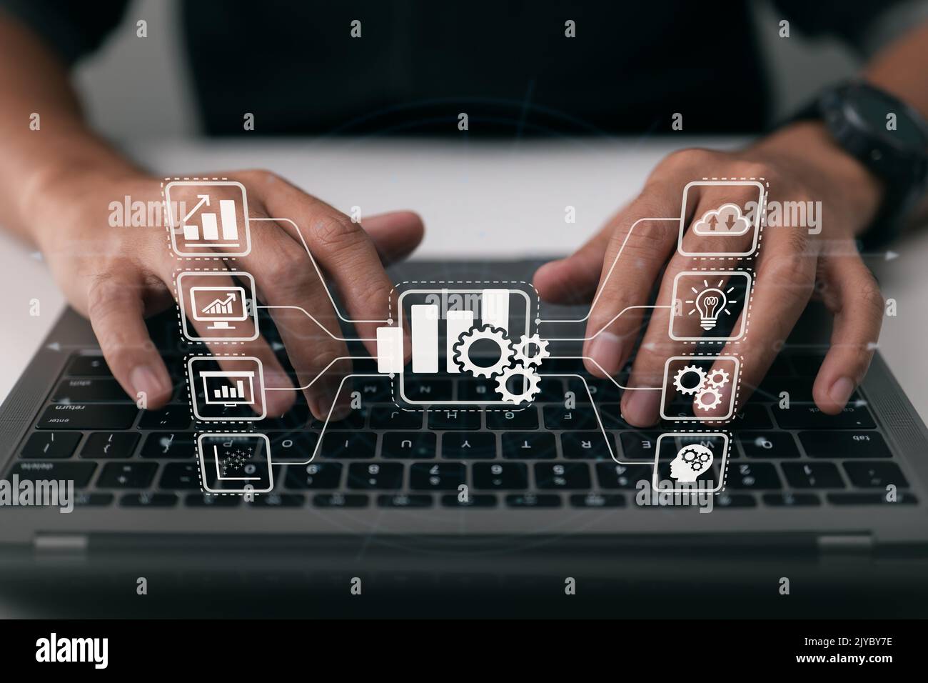 The BI big data technology concept for business analytics intelligence ... The BI big data technology concept for business analytics intelligence ...