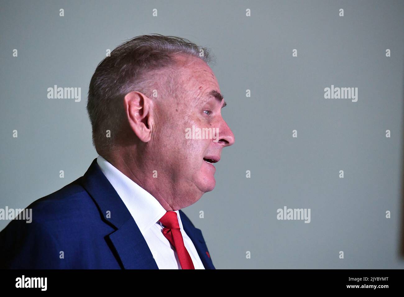 Labor senator Don Farrell at a press conference at Parliament House in ...