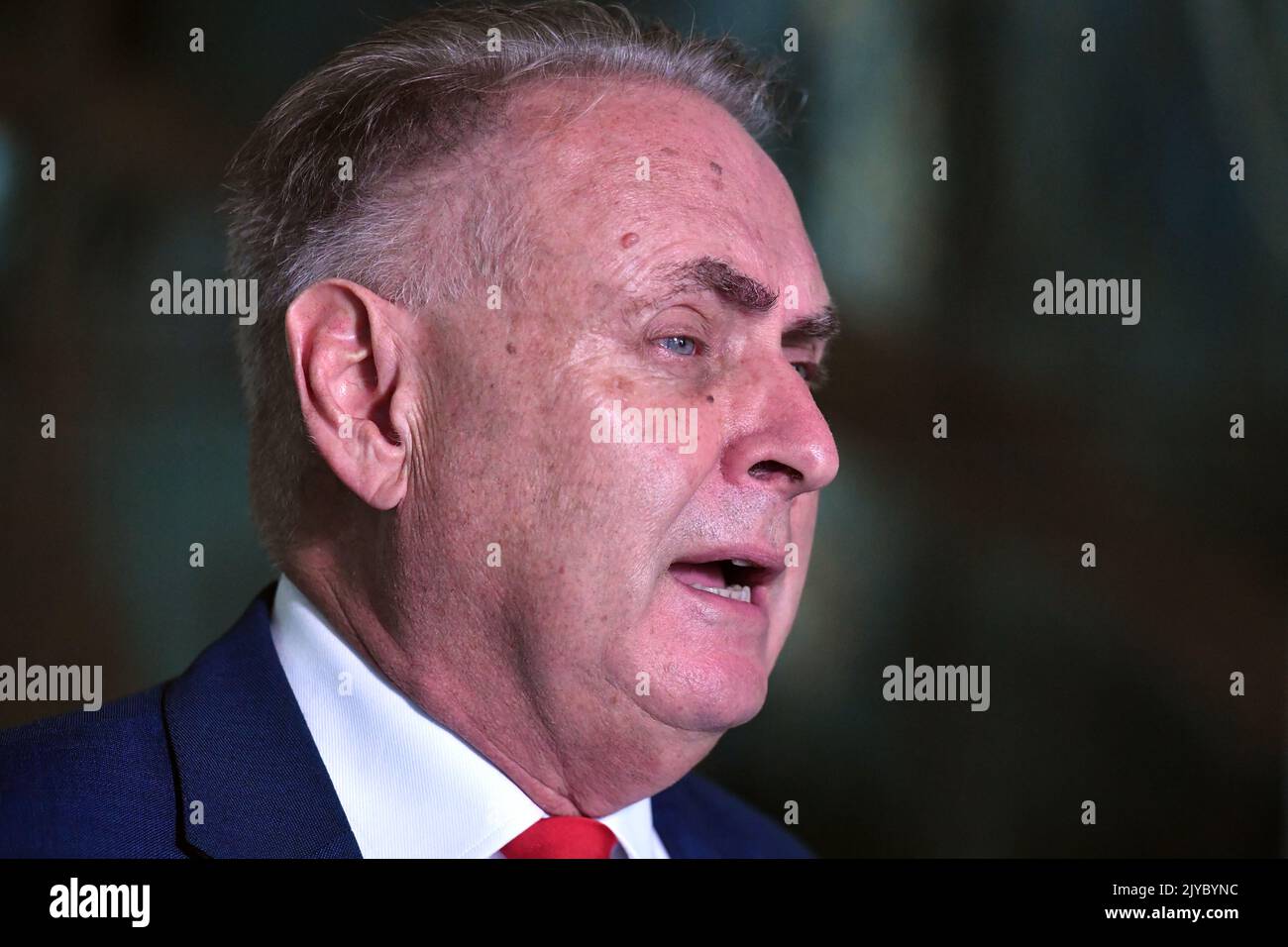 Labor senator Don Farrell at a press conference at Parliament House in ...