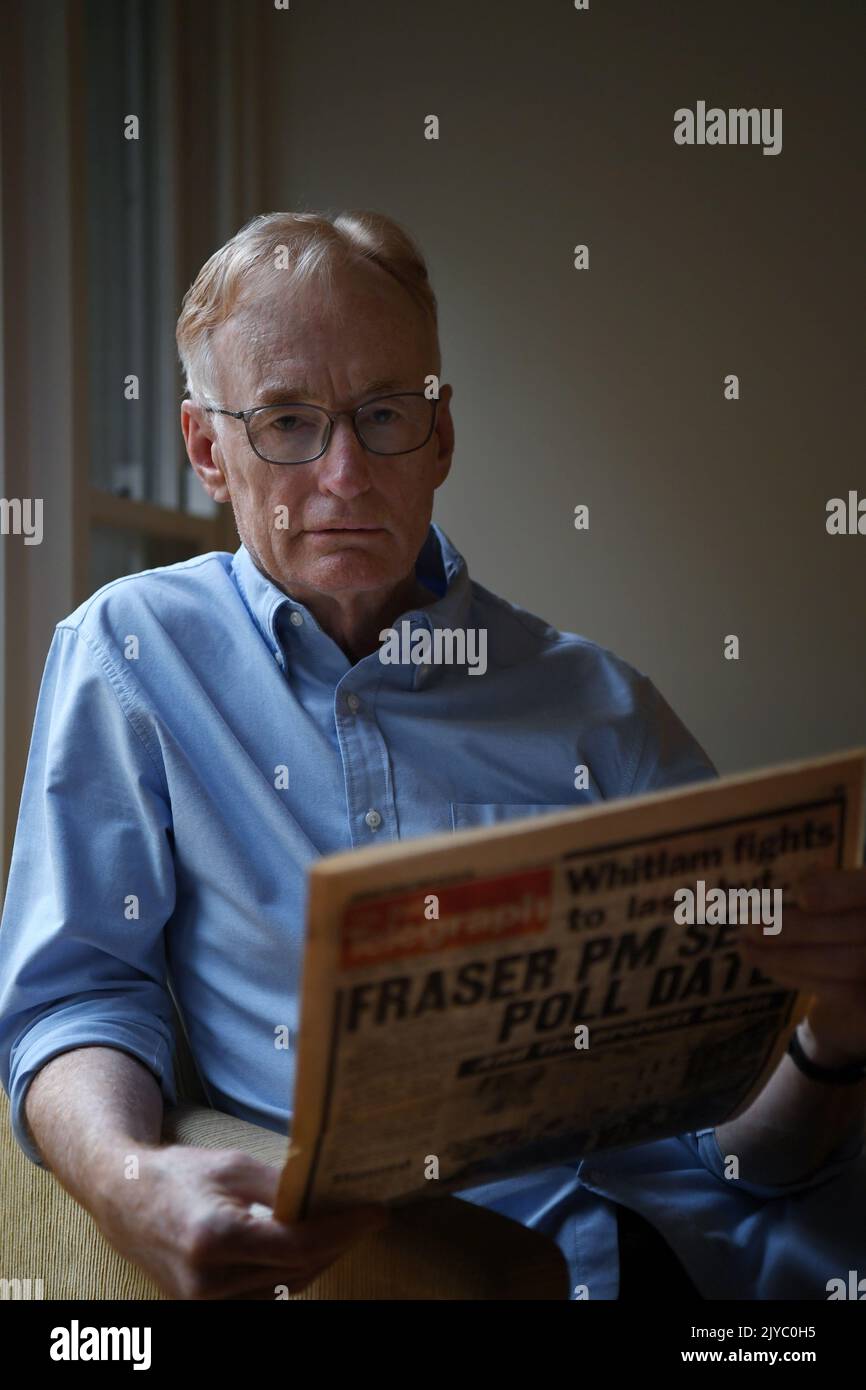 Former Australian Associated Press Editor John 'JC' Coomber look over a ...