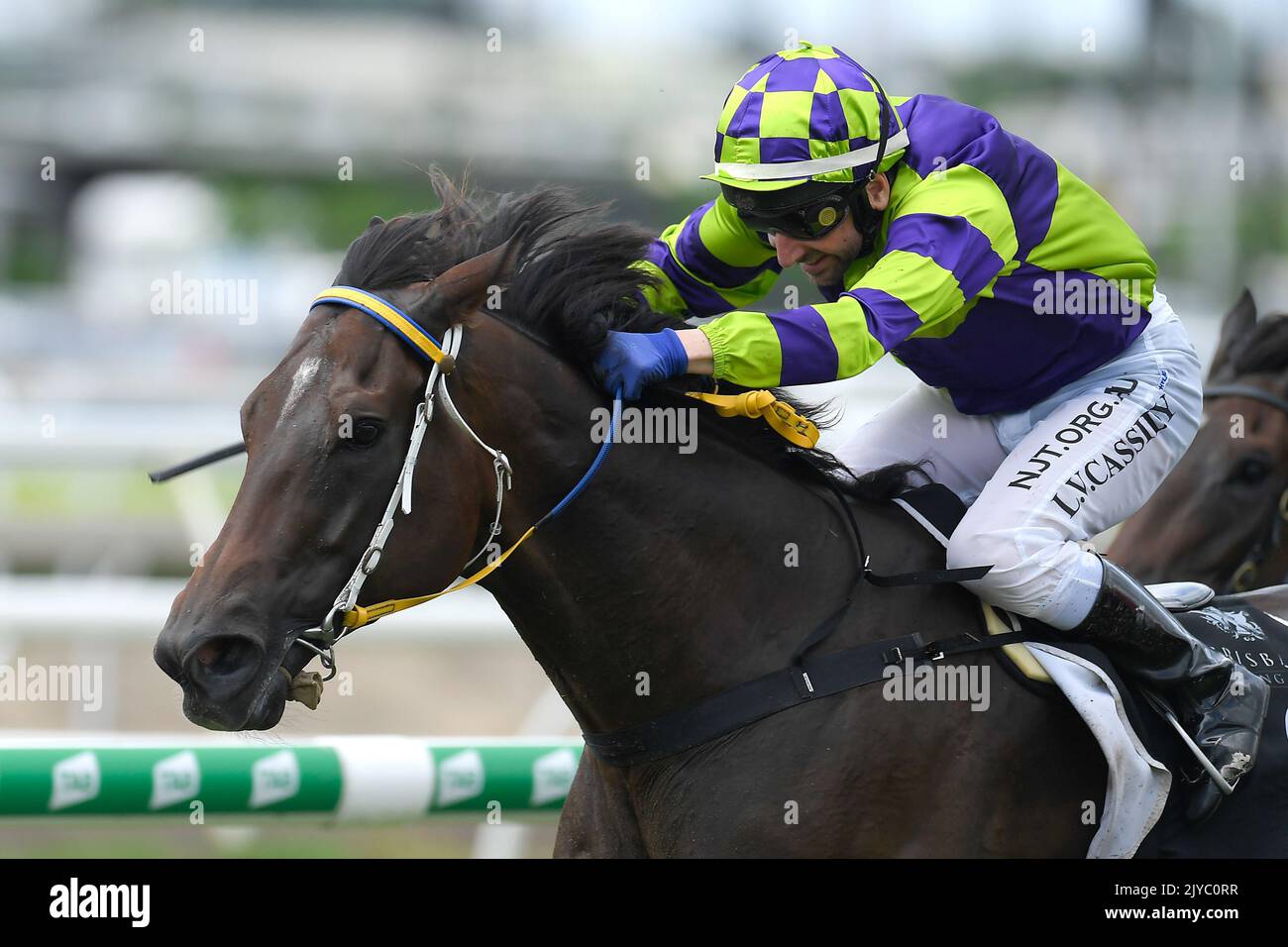 Jockey Larry Cassidy rides Fortification to victory in race 2, the ...