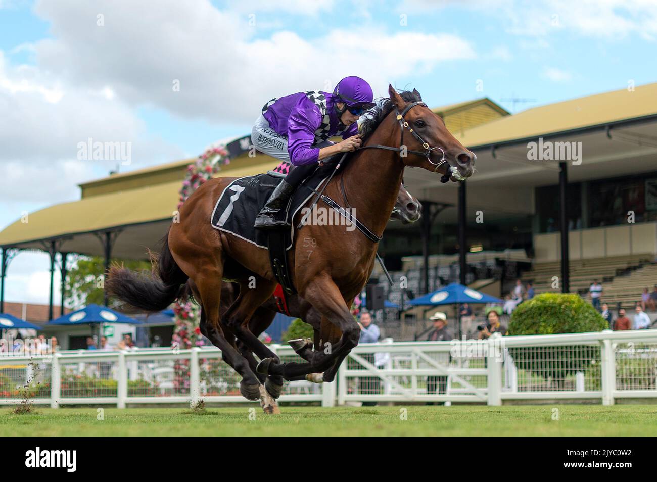 Jockey Boris Thornton rides Tumbler Ridge to victory in race 3, the ...