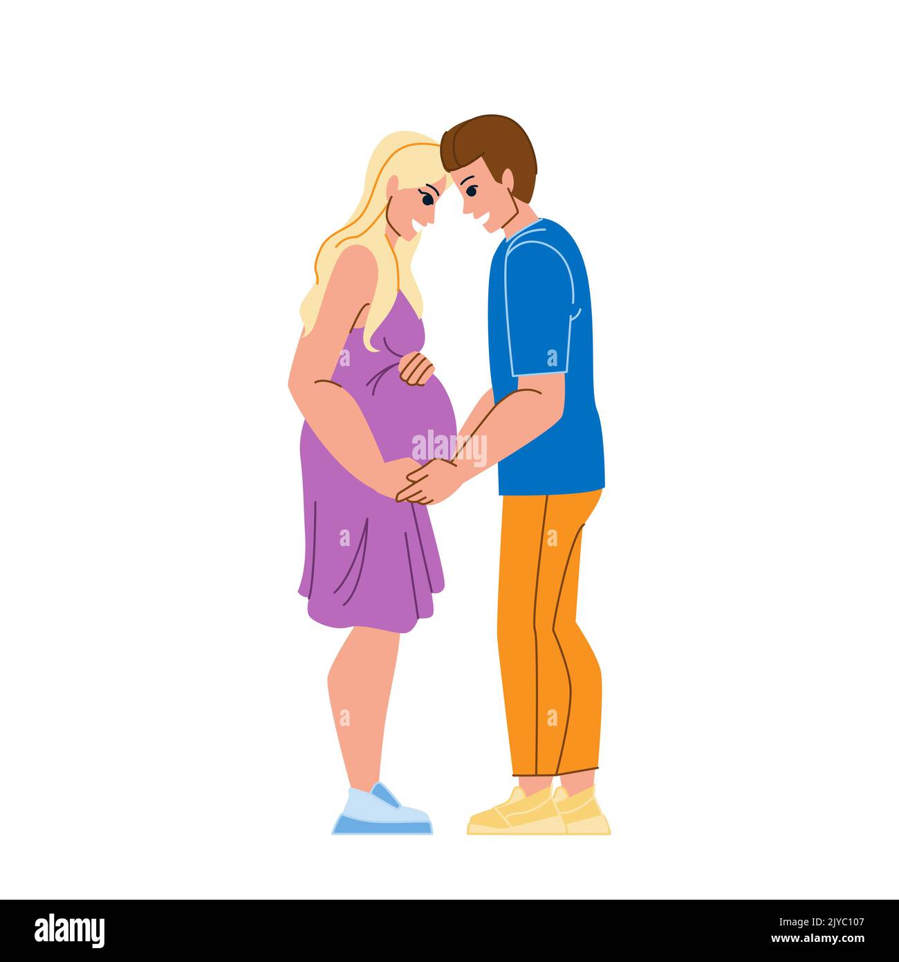 couple pregnant vector Stock Vector Image & Art - Alamy