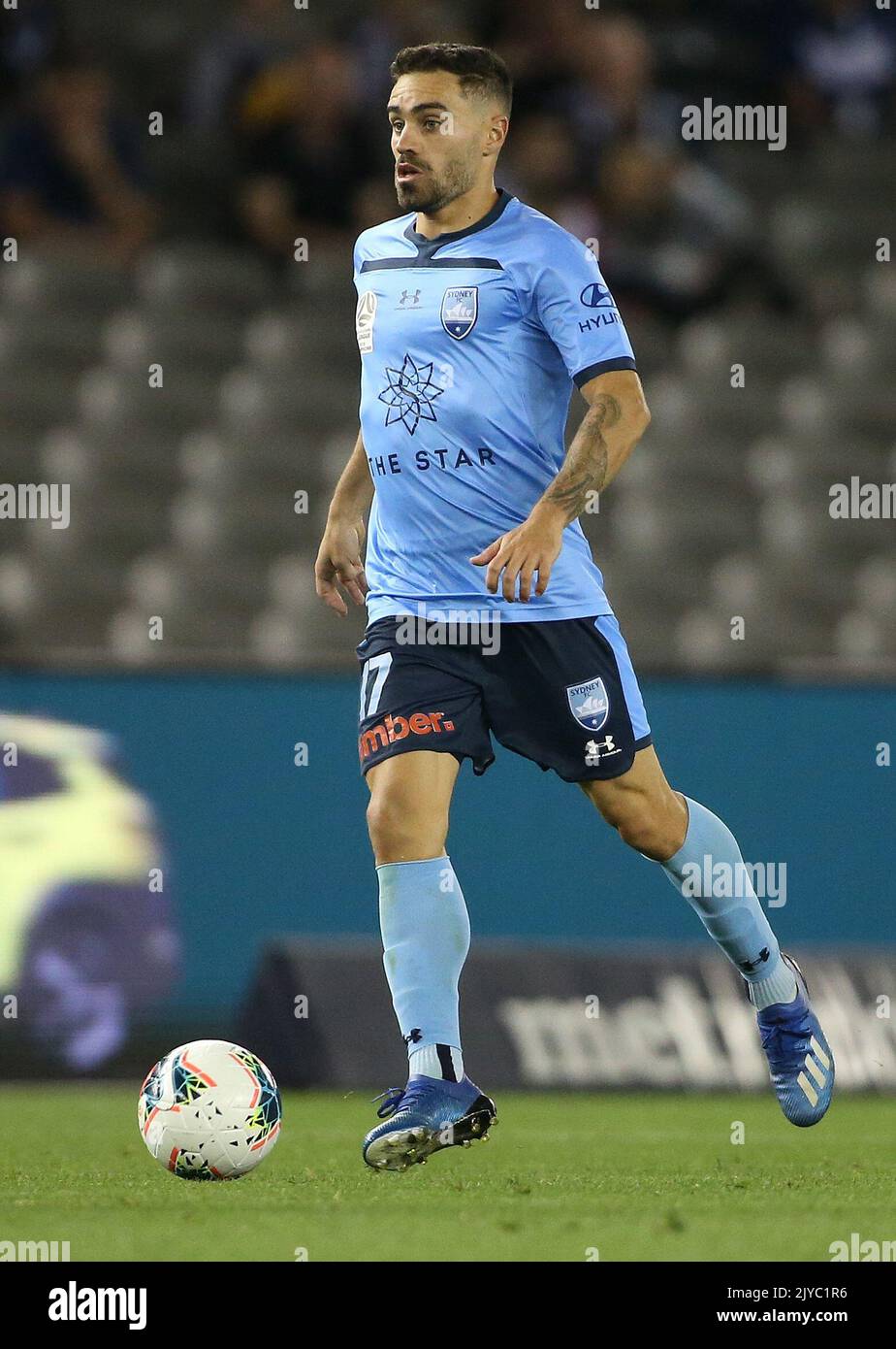 Anthony Caceres of Sydney in action during the Round 22 A-League match ...