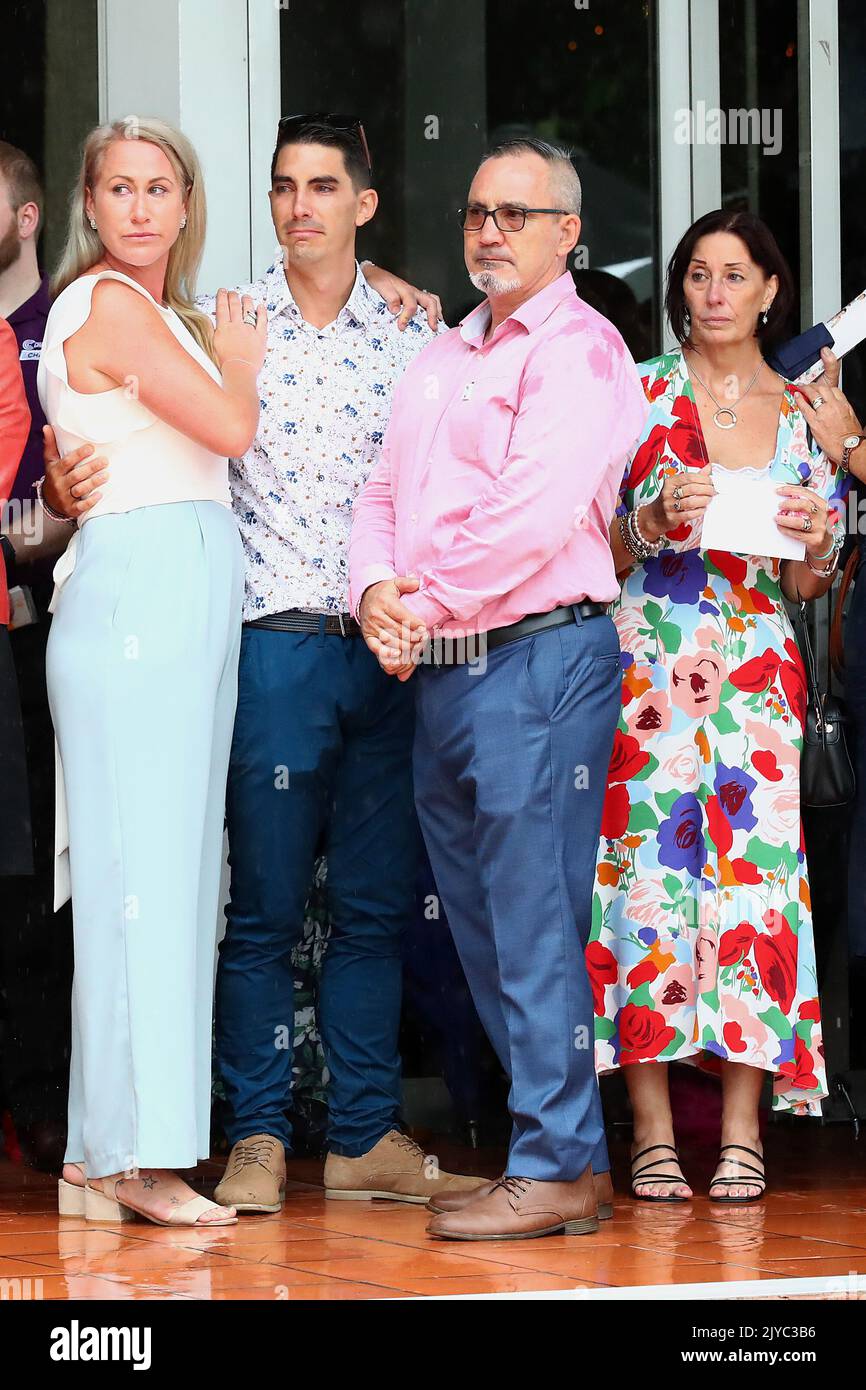 Nathaniel Clarke (second left), brother to Hannah Clarke, Father Lloyd ...