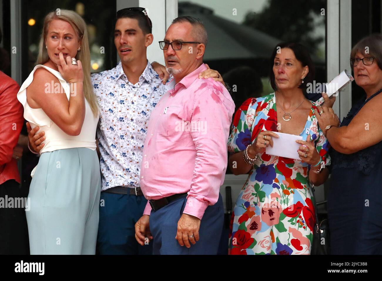 Nathaniel Clarke (second left), brother to Hannah Clarke, Father Lloyd ...