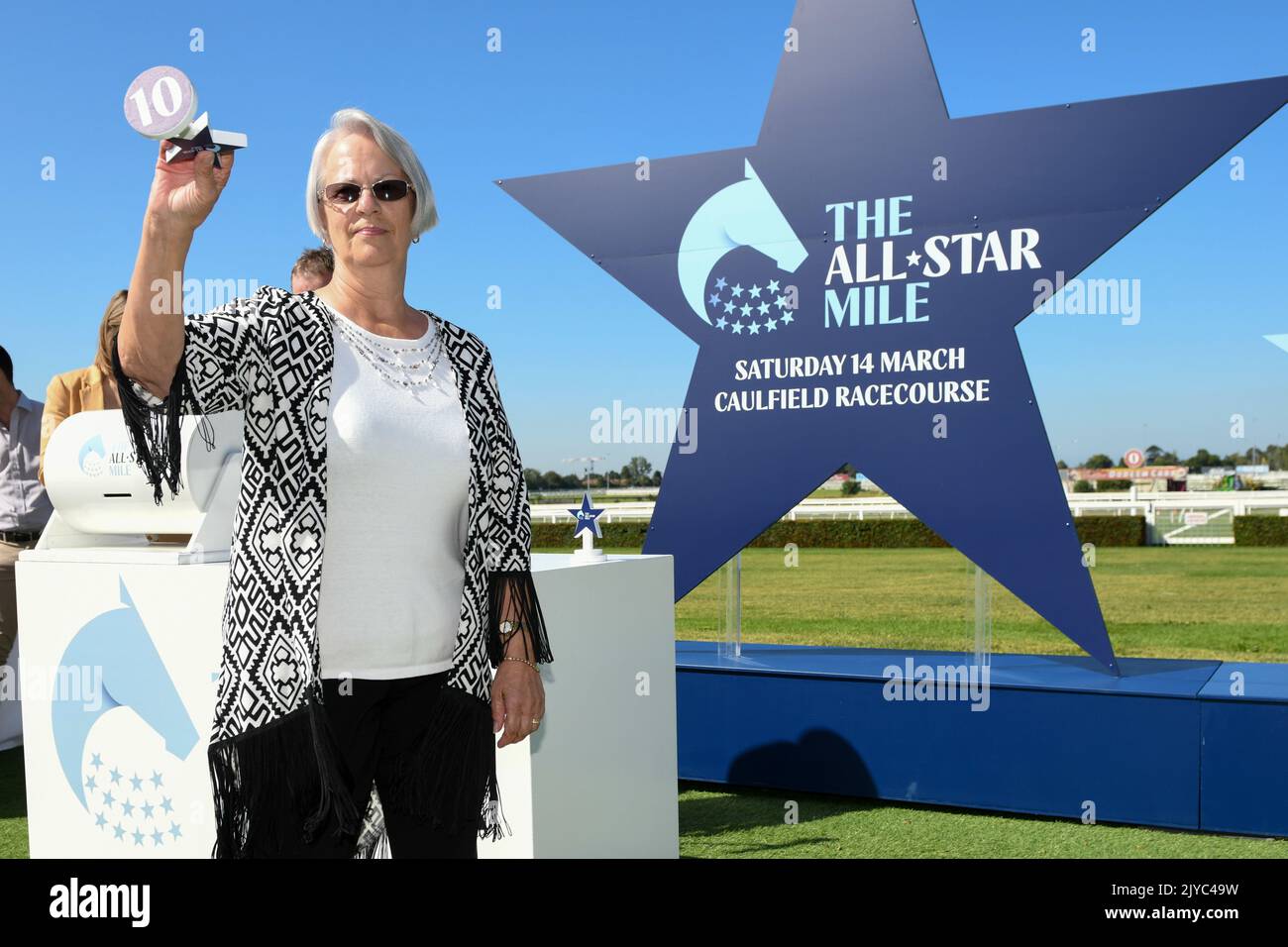 Robyn Simpson, part owner of Alligator Blood drawing barrier 10, during ...