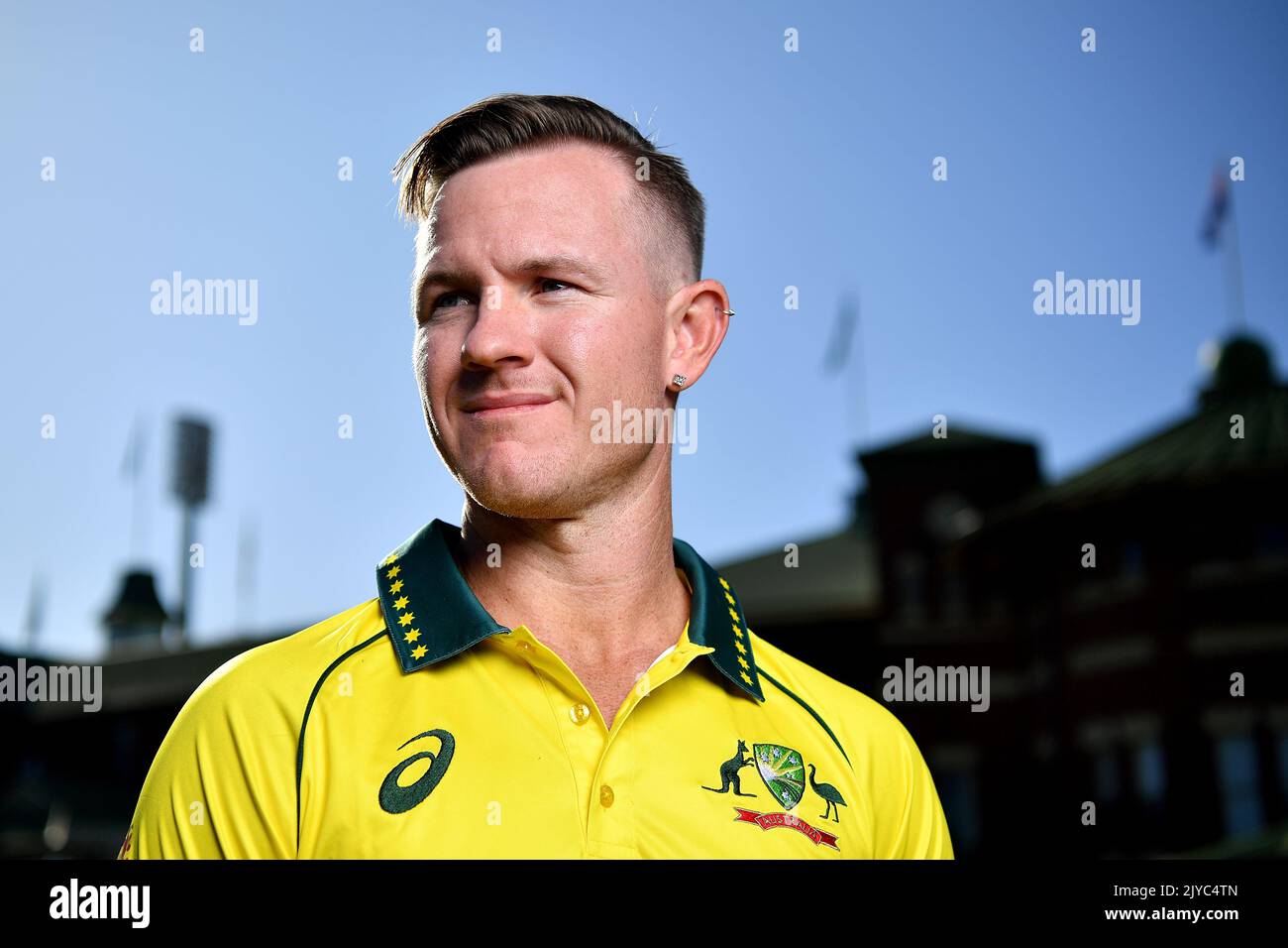 Australian Mens ODI player DArcy Short poses for a photo during a media ...