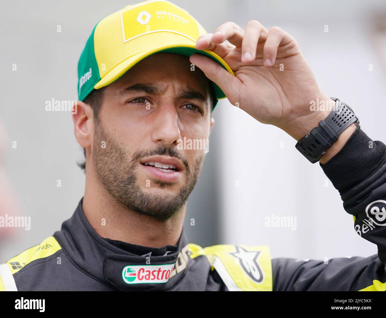 Daniel Riccardo of Renault is seen ahead of the Formula 1 Australian ...