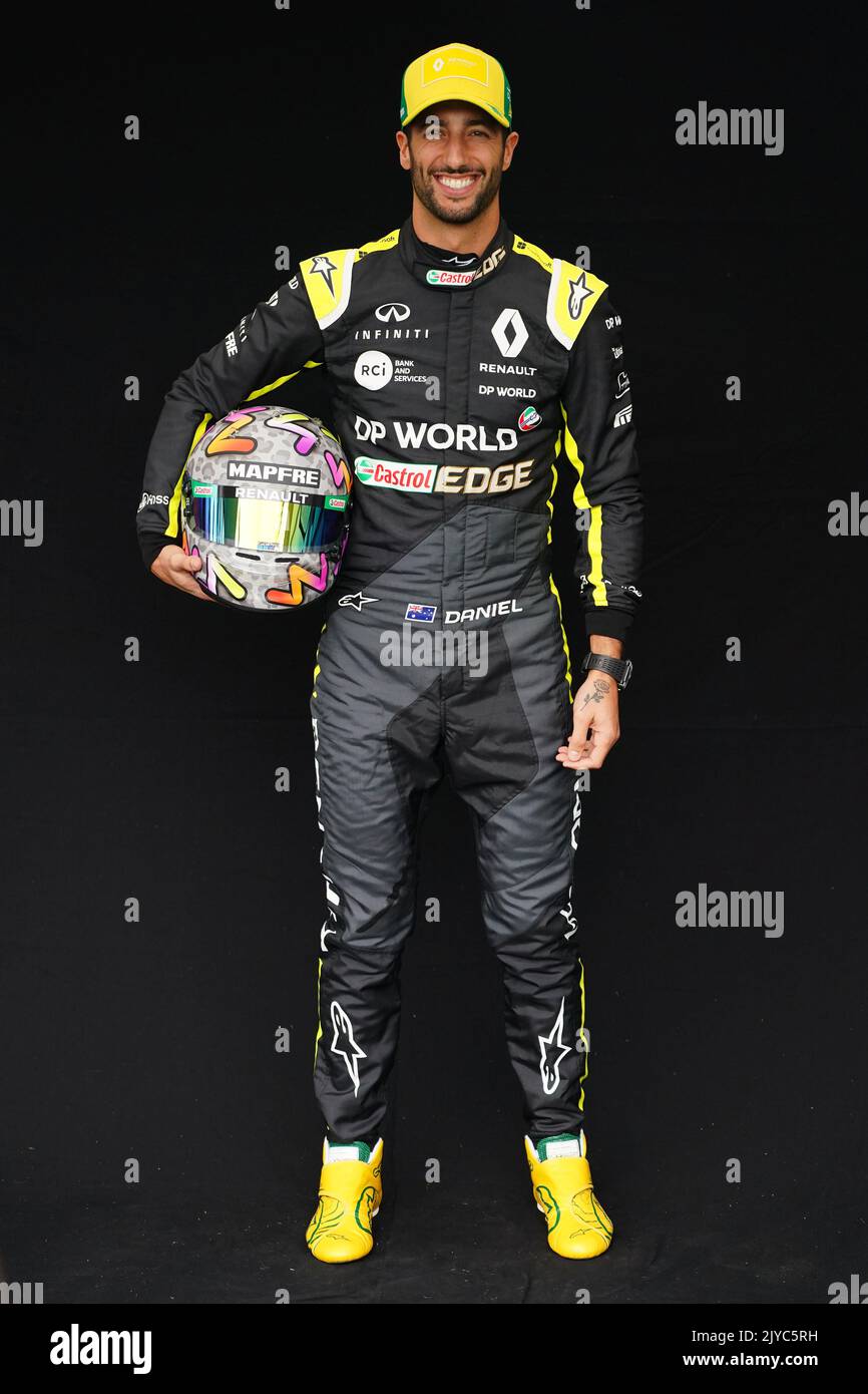 Daniel Ricciardo of Australia and Renault Sport F1 poses for a photo in ...