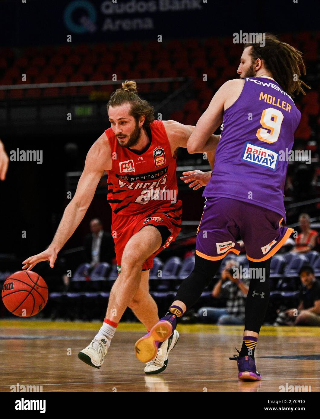 Jesse Wagstaff of the Wildcats in action during Game 3 of the NBL ...