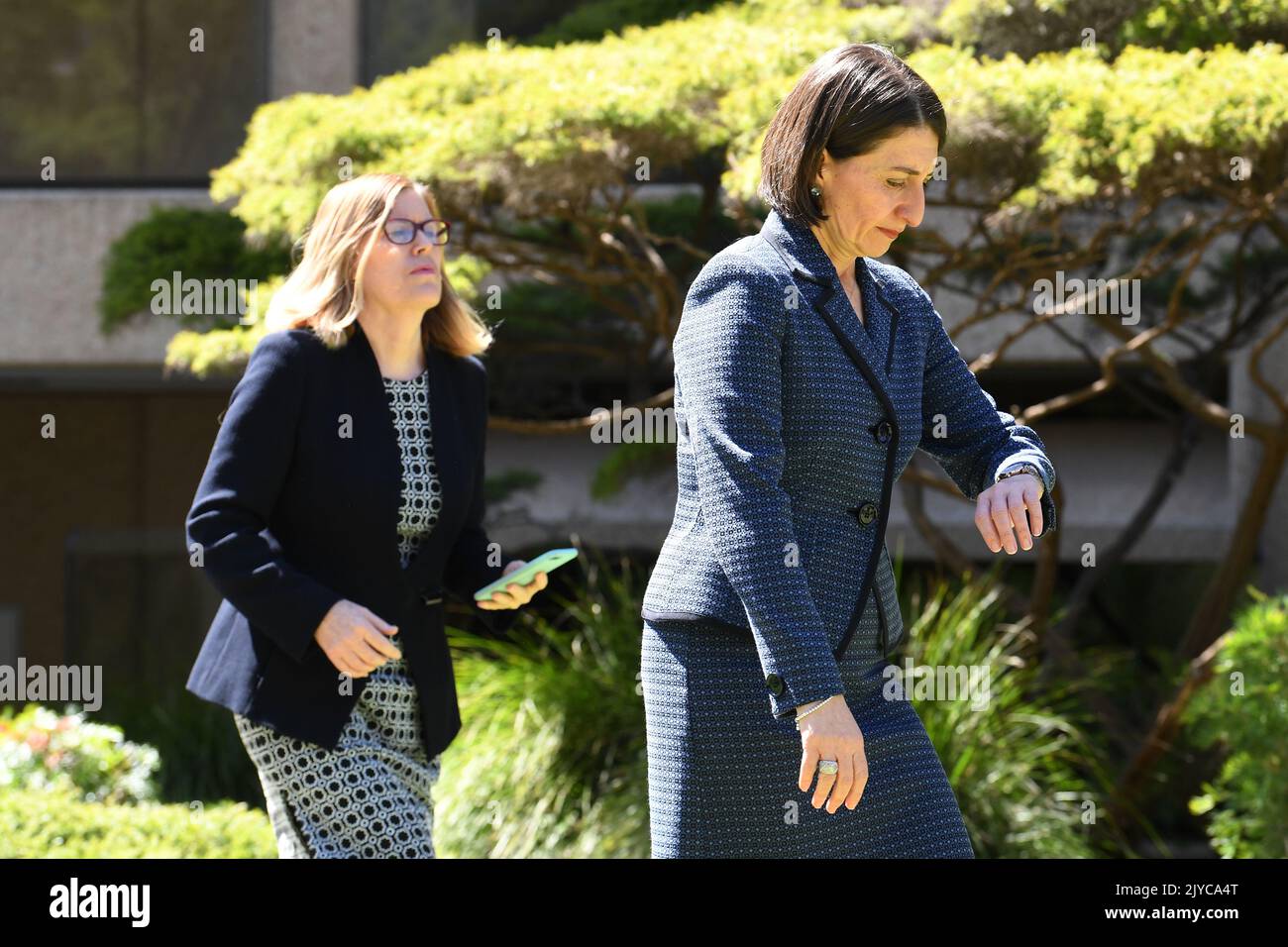 NSW Premier Gladys Berejiklian (right) and NSW Chief Health Officer Dr ...